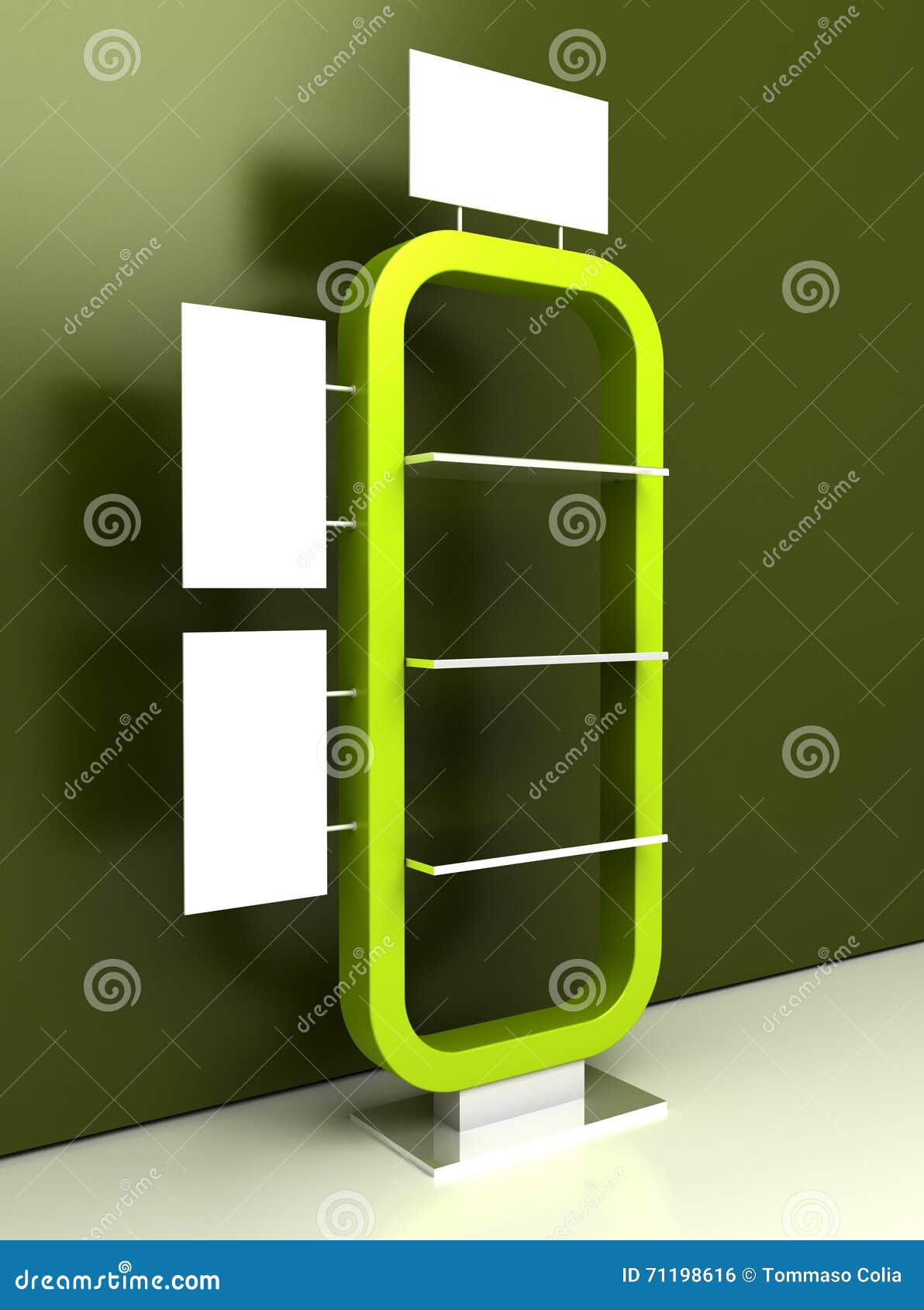 Blank retail display stock illustration. Illustration of design - 71198616