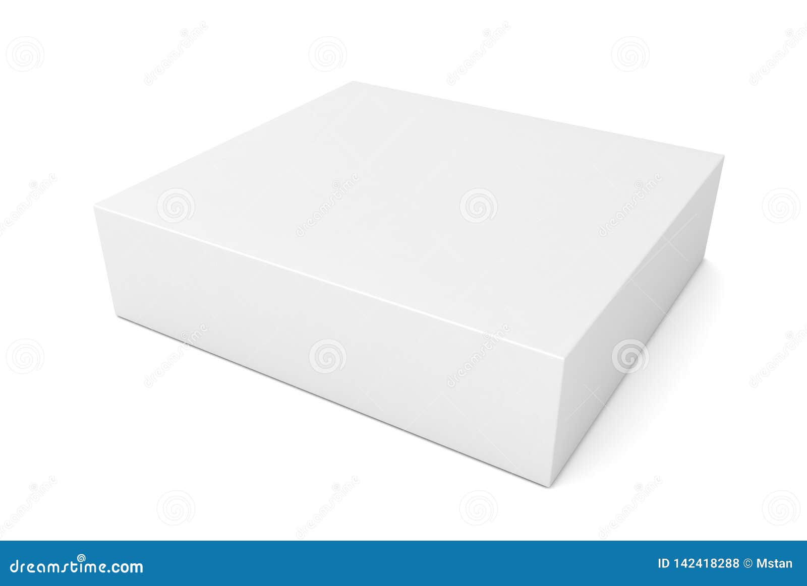 Blank Retail Product Box 3d Illustration Stock Illustration ...