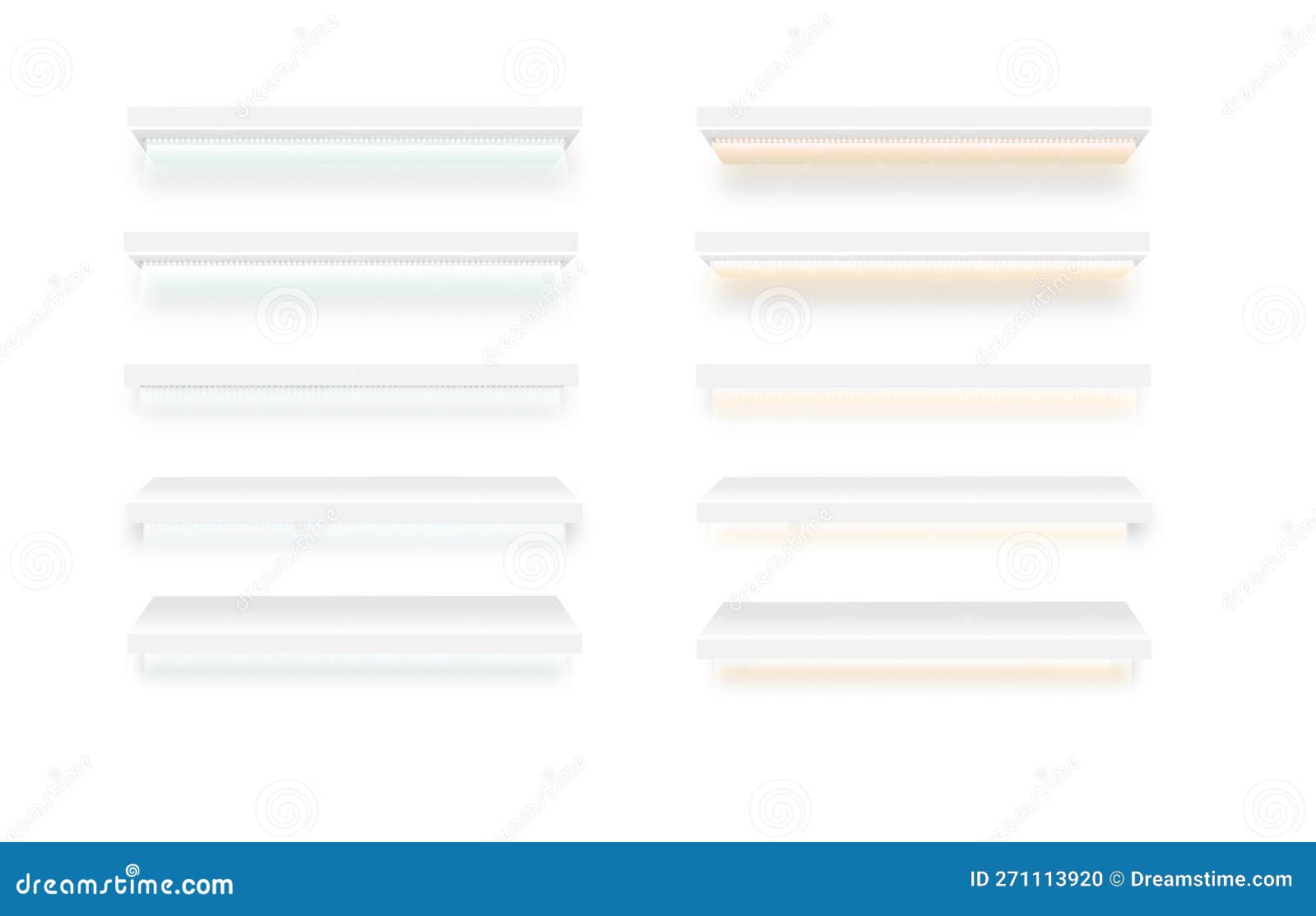 Blank Retail Showcase Empty Store Shelves Supermarket Shelf Template ...