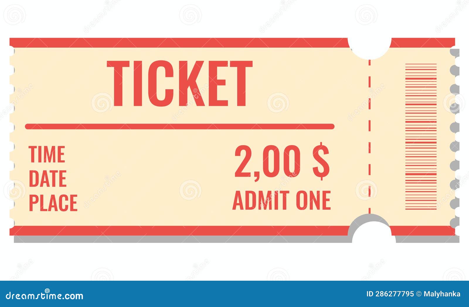 Retro Coupon, Ticket. Retro Sticker Stock Vector - Illustration of ...