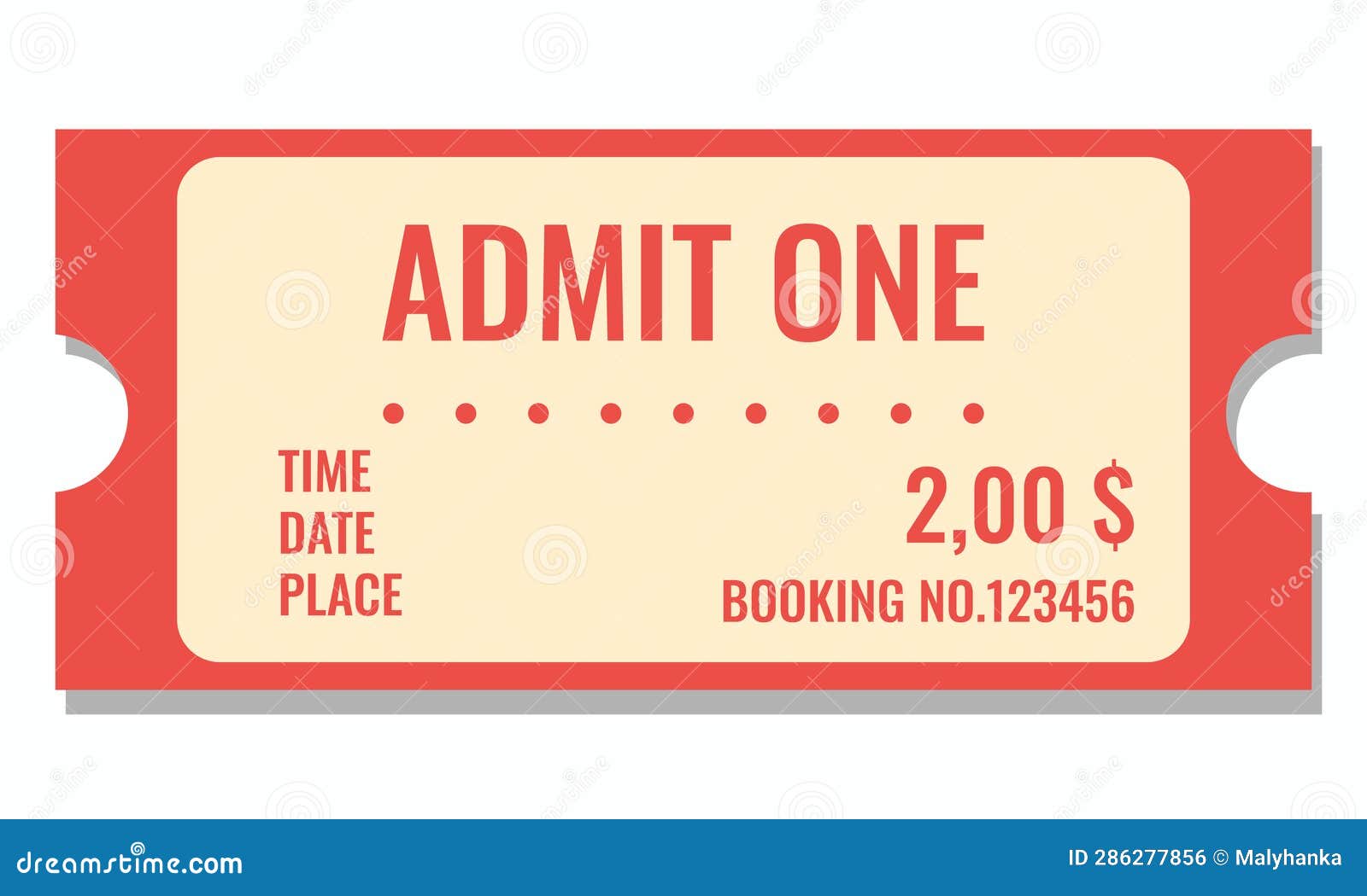 Retro Coupon, Ticket. Retro Sticker Stock Illustration - Illustration ...