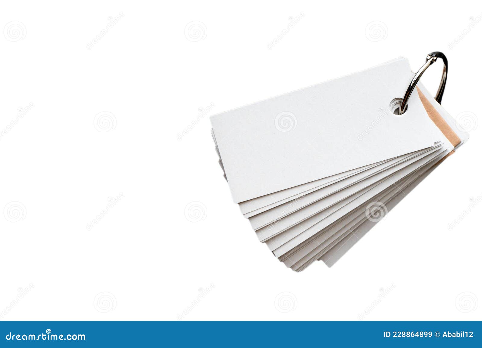 Blank Ring Memo or Notepad on White Stock Image - Image of draw ...
