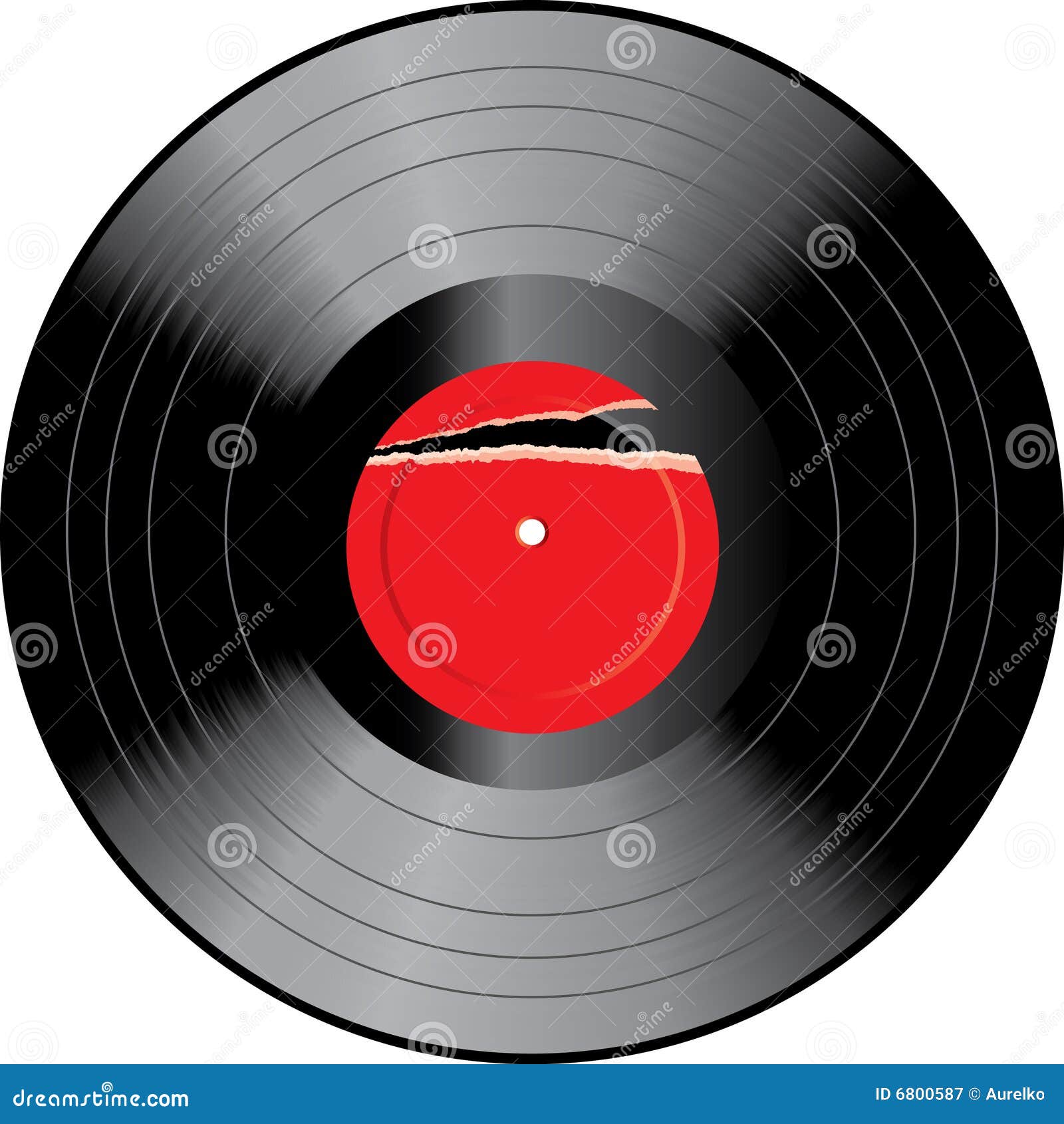 Blank ripped LP stock vector. Illustration of entertainment - 6800587