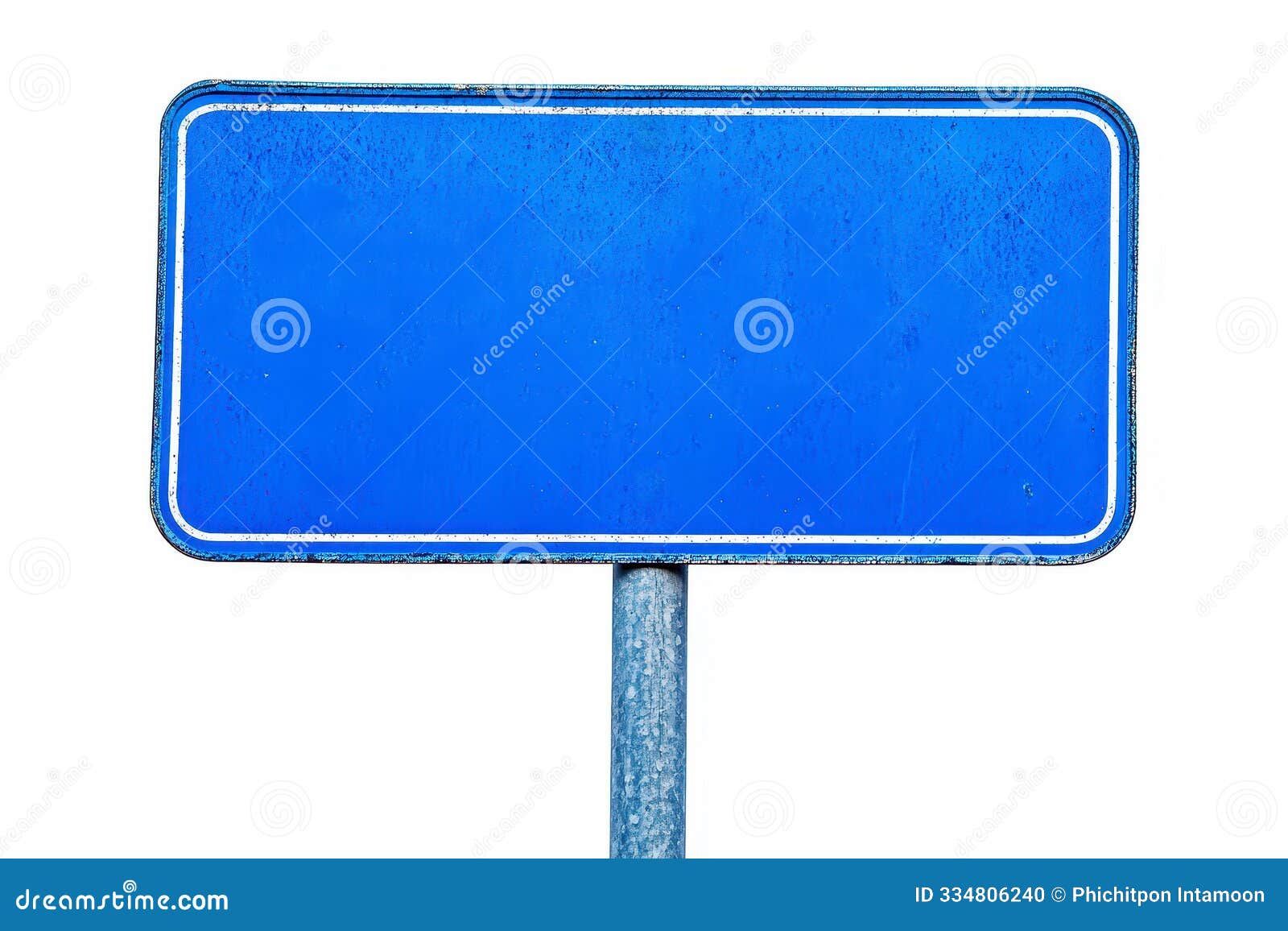 Blank Road Sign Directional Arrow Sign Isolated on White. Stock Photo ...