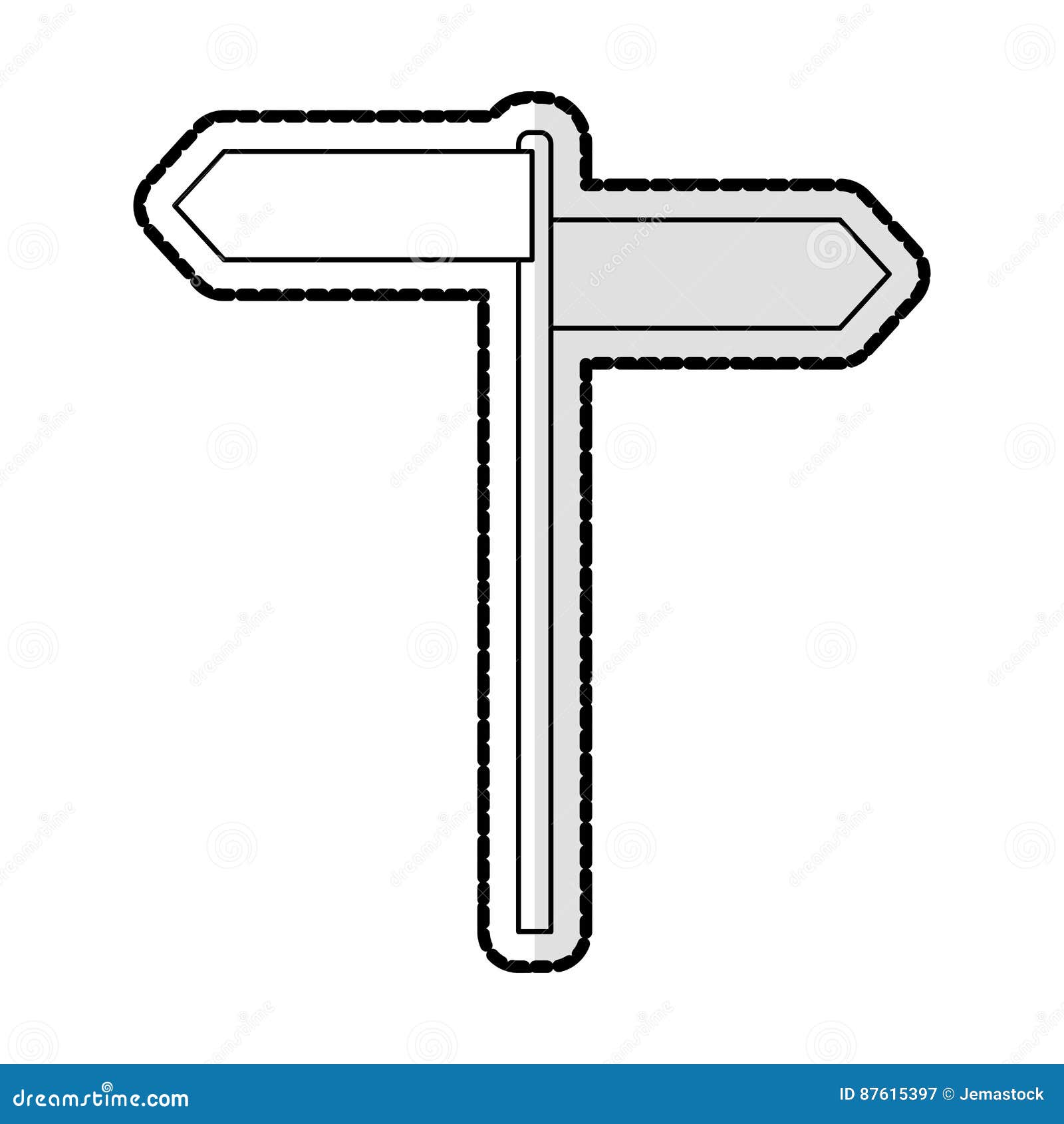 Blank road sign icon image stock vector. Illustration of road - 87615397