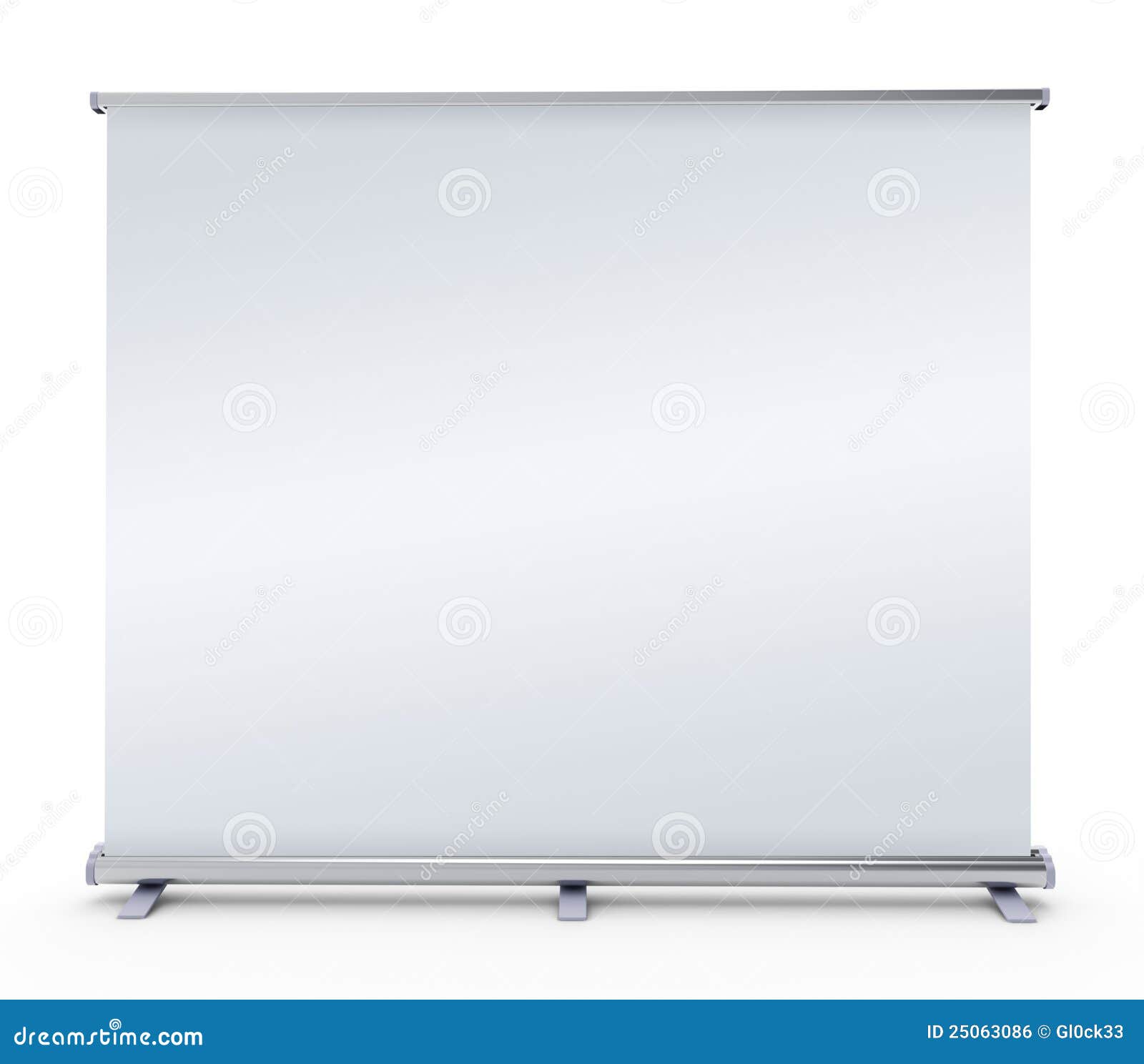 Blank Roll Up Banners Set Isolated On The White Background. Design ...