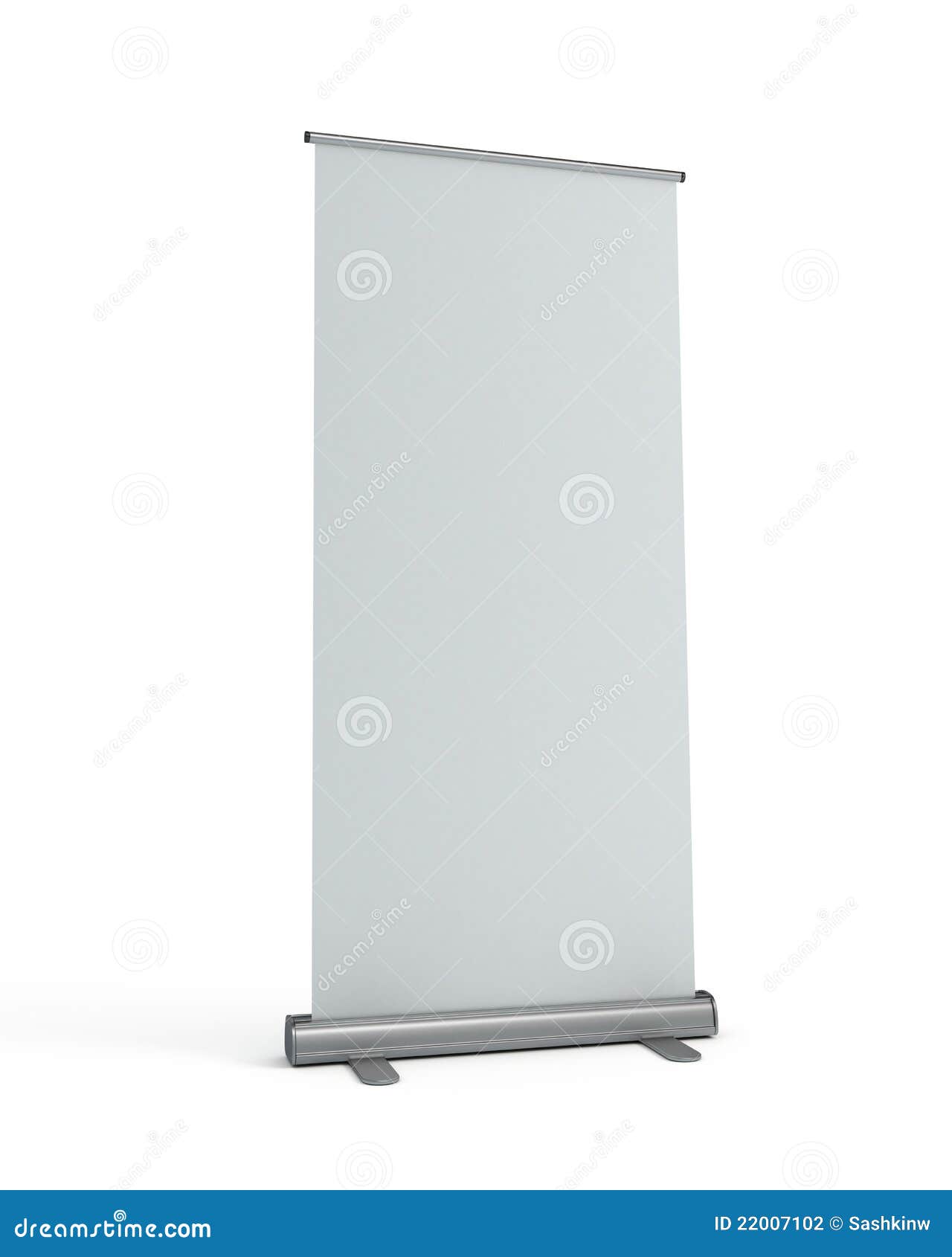 Blank Roll-up Display Banner Stock Illustration - Illustration of ...