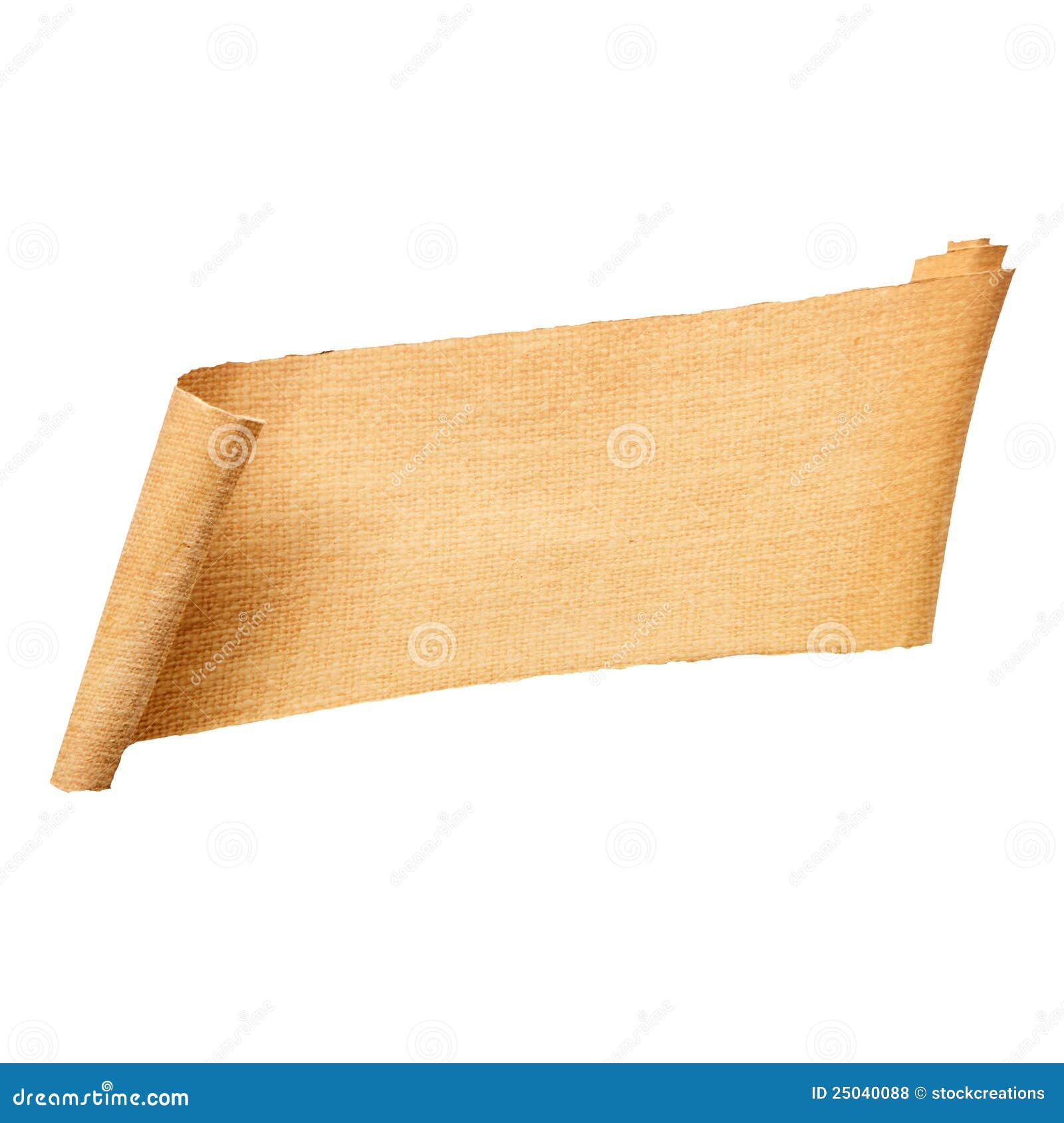 Blank Rolled Paper Banner stock photo. Image of gardening - 25040088