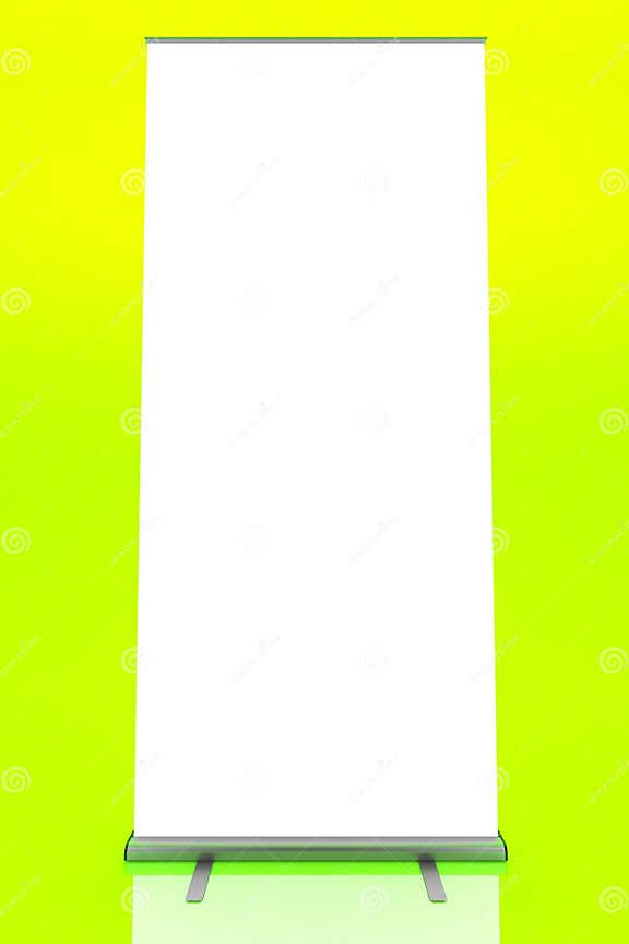 Blank roller banner stock illustration. Illustration of paper - 19867228