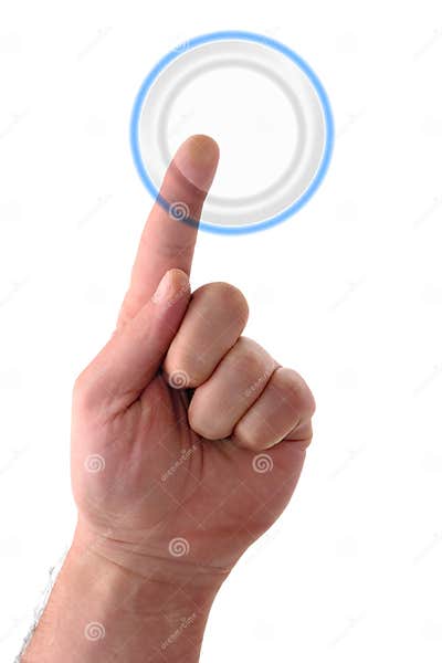 Blank Round Button stock image. Image of share, press - 2302773