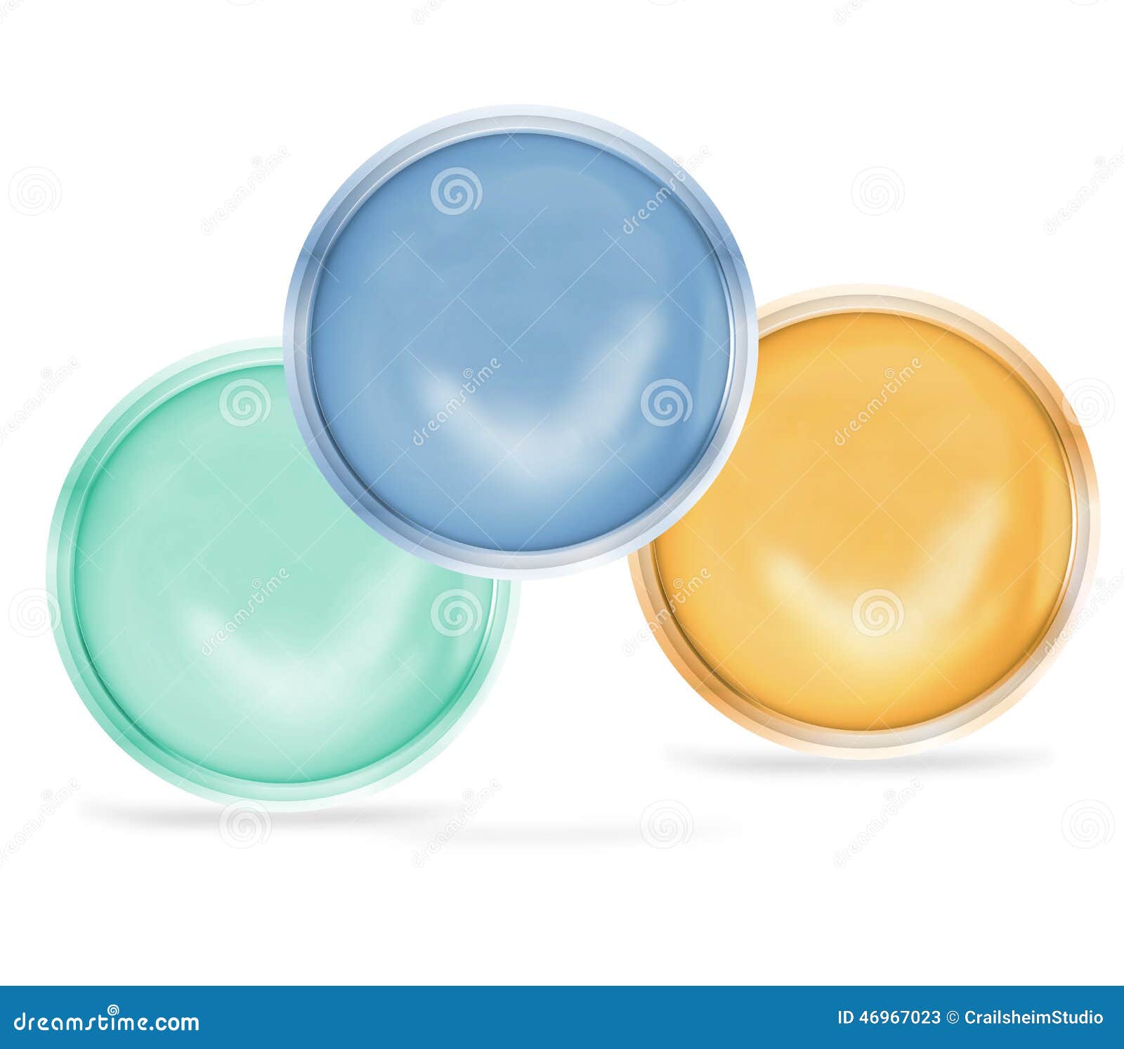 Blank Round stock illustration. Illustration of marketing - 46967023
