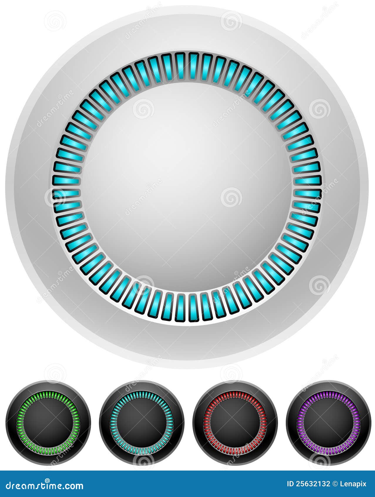 Blank Round Frame With Colorful Background In Rays Royalty-Free Stock ...