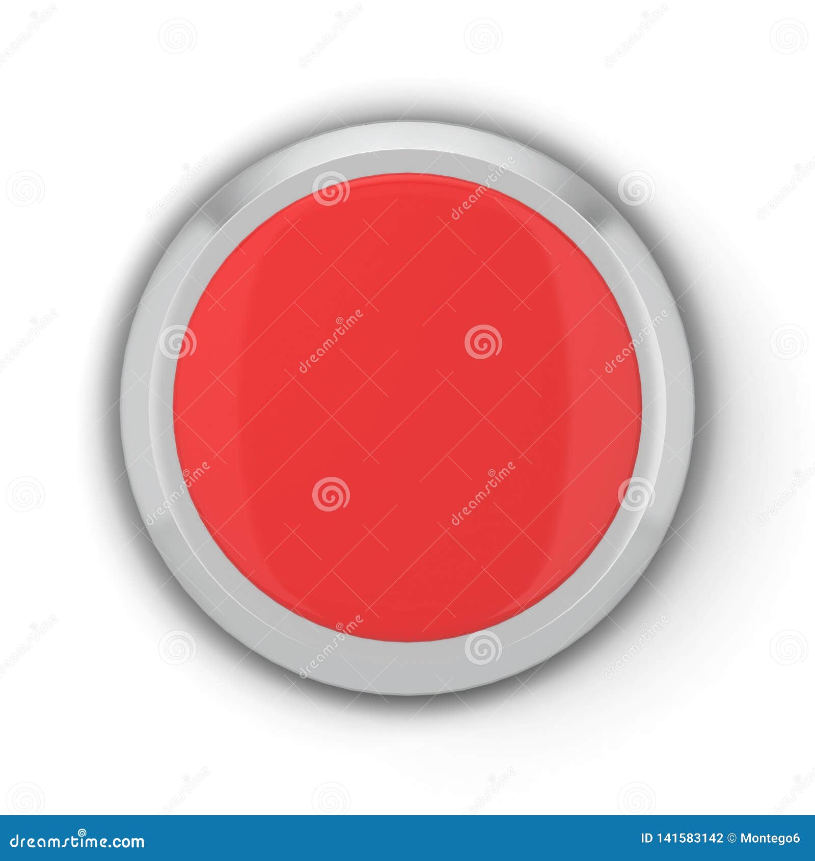 Blank round push button stock illustration. Illustration of control ...