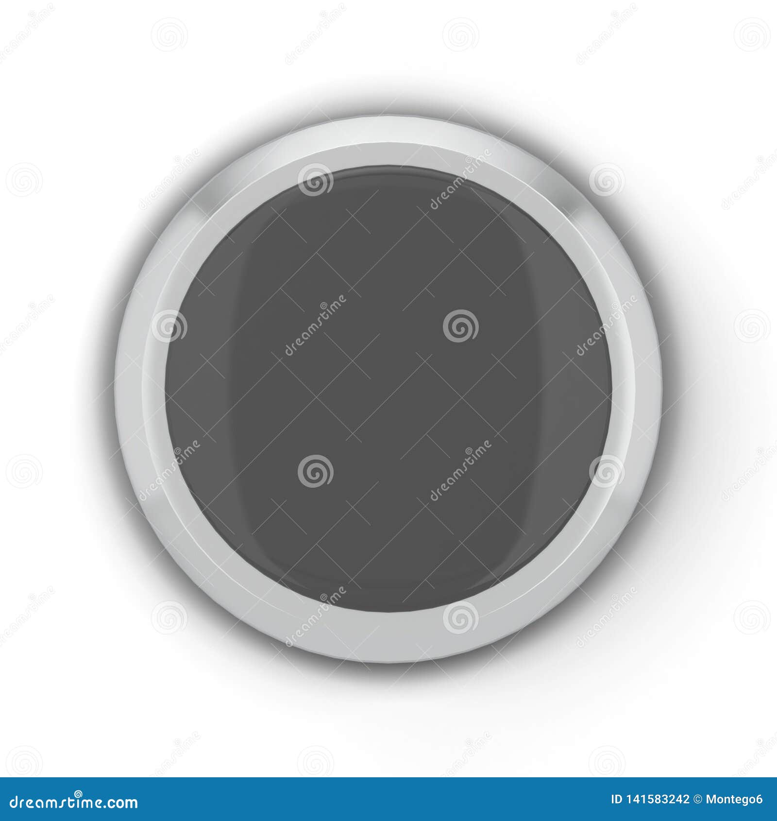 Blank round push button stock illustration. Illustration of circle ...