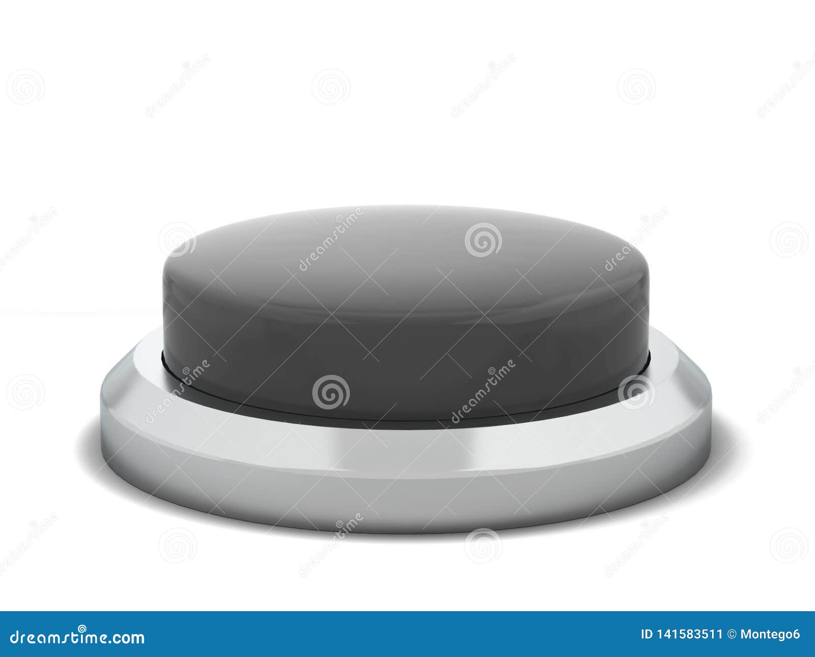 Blank round push button stock illustration. Illustration of press ...
