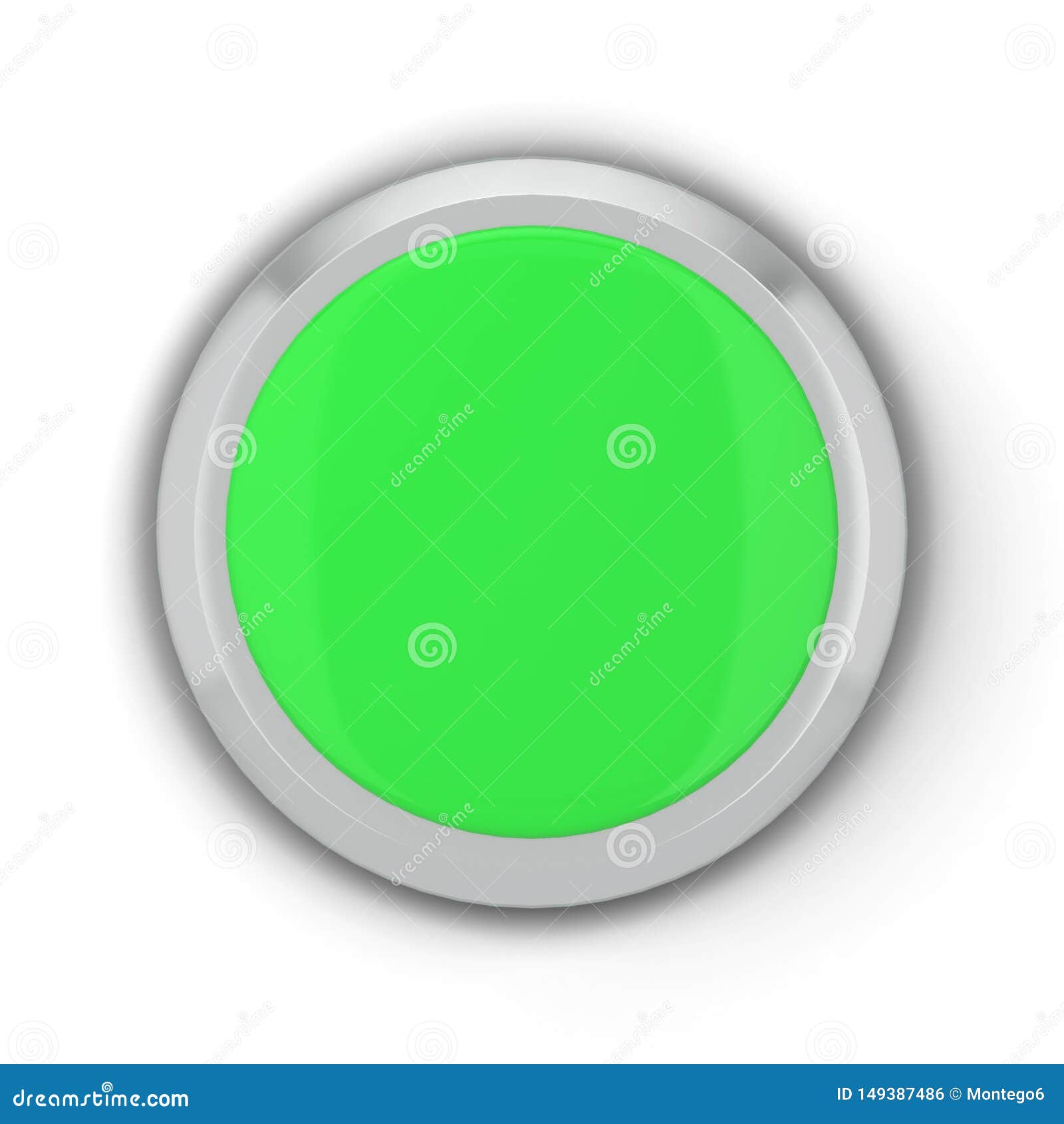 Blank round push button stock illustration. Illustration of plastic ...