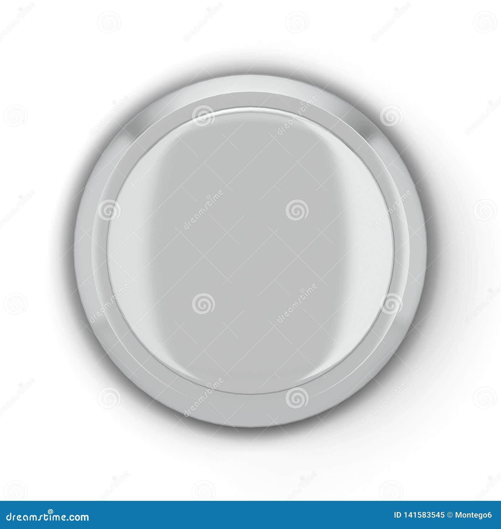 Blank round push button stock illustration. Illustration of button ...