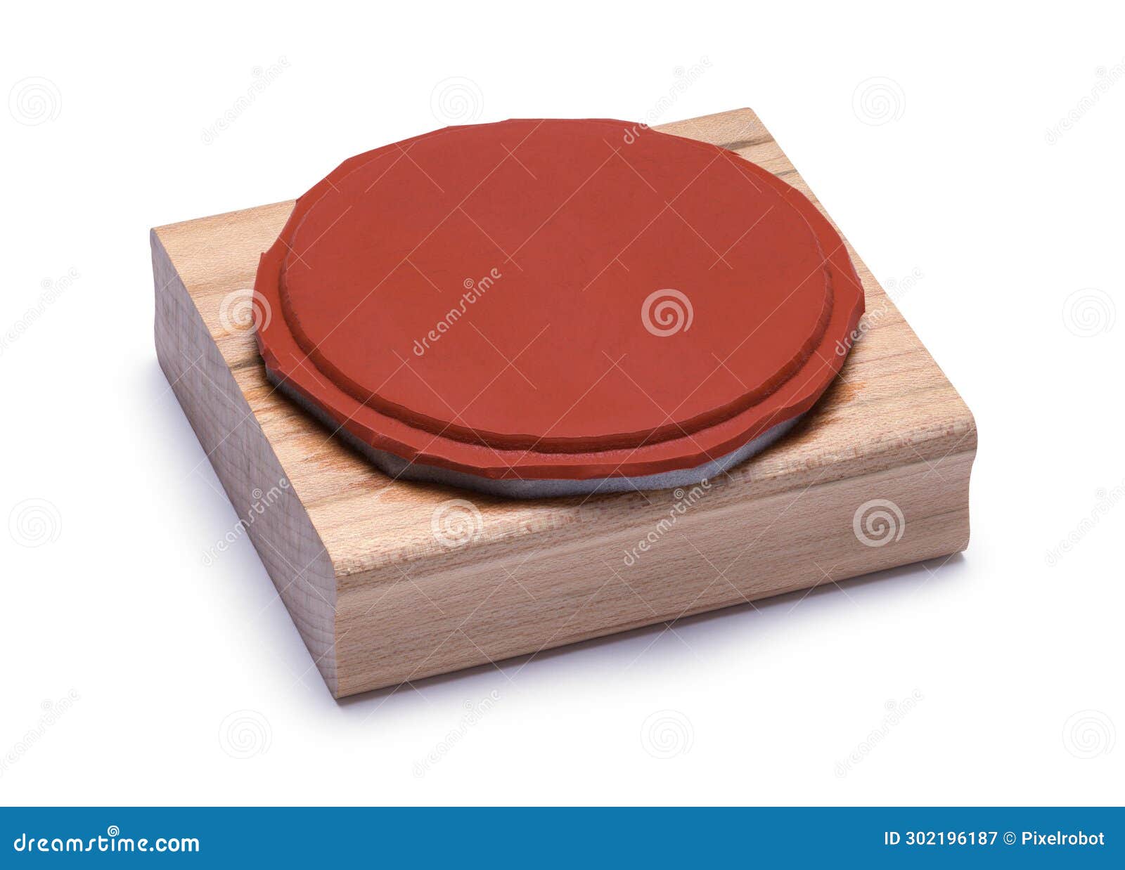 Blank Round Rubber Stamp stock image. Image of stamp - 302196187