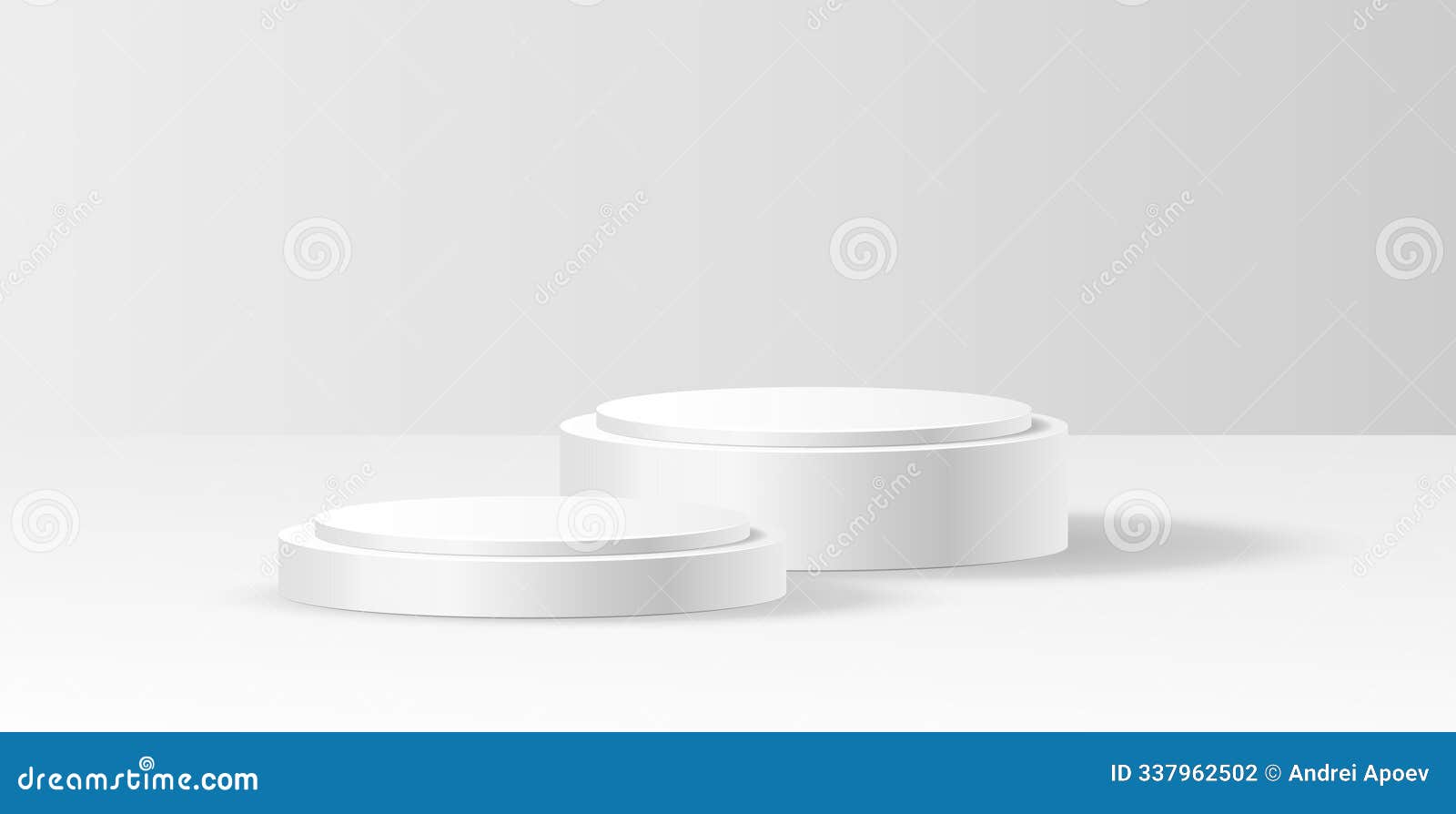 Blank Round Step Stage Realistic Vector Illustration Stock Illustration - Illustration of light ...