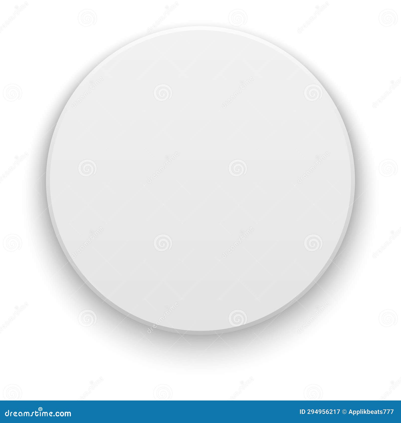 Blank Round Sticker Template. White Realistic Circle Stock Vector ...