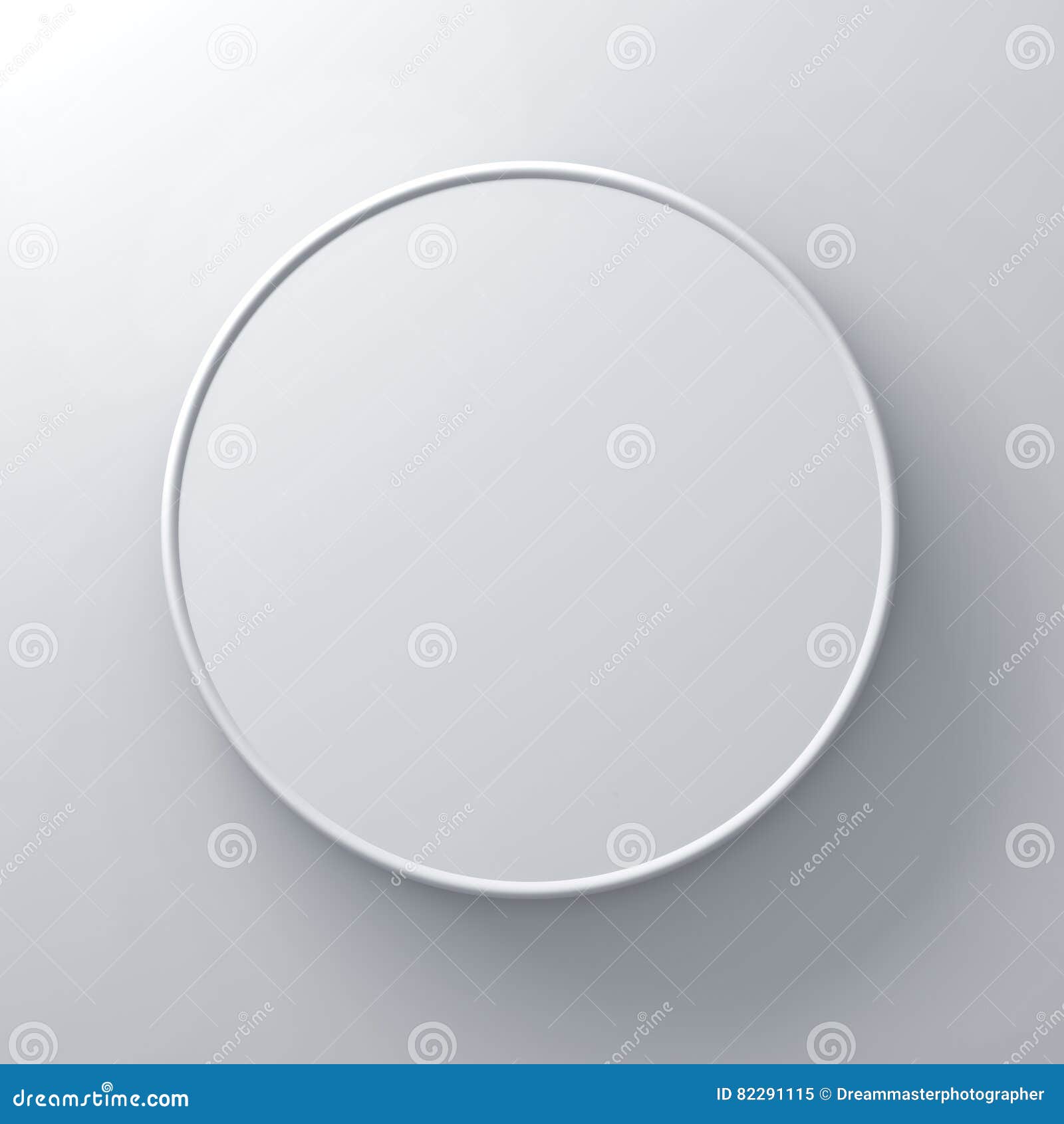 Blank Round White Signboard Abstract Stock Illustration - Illustration ...
