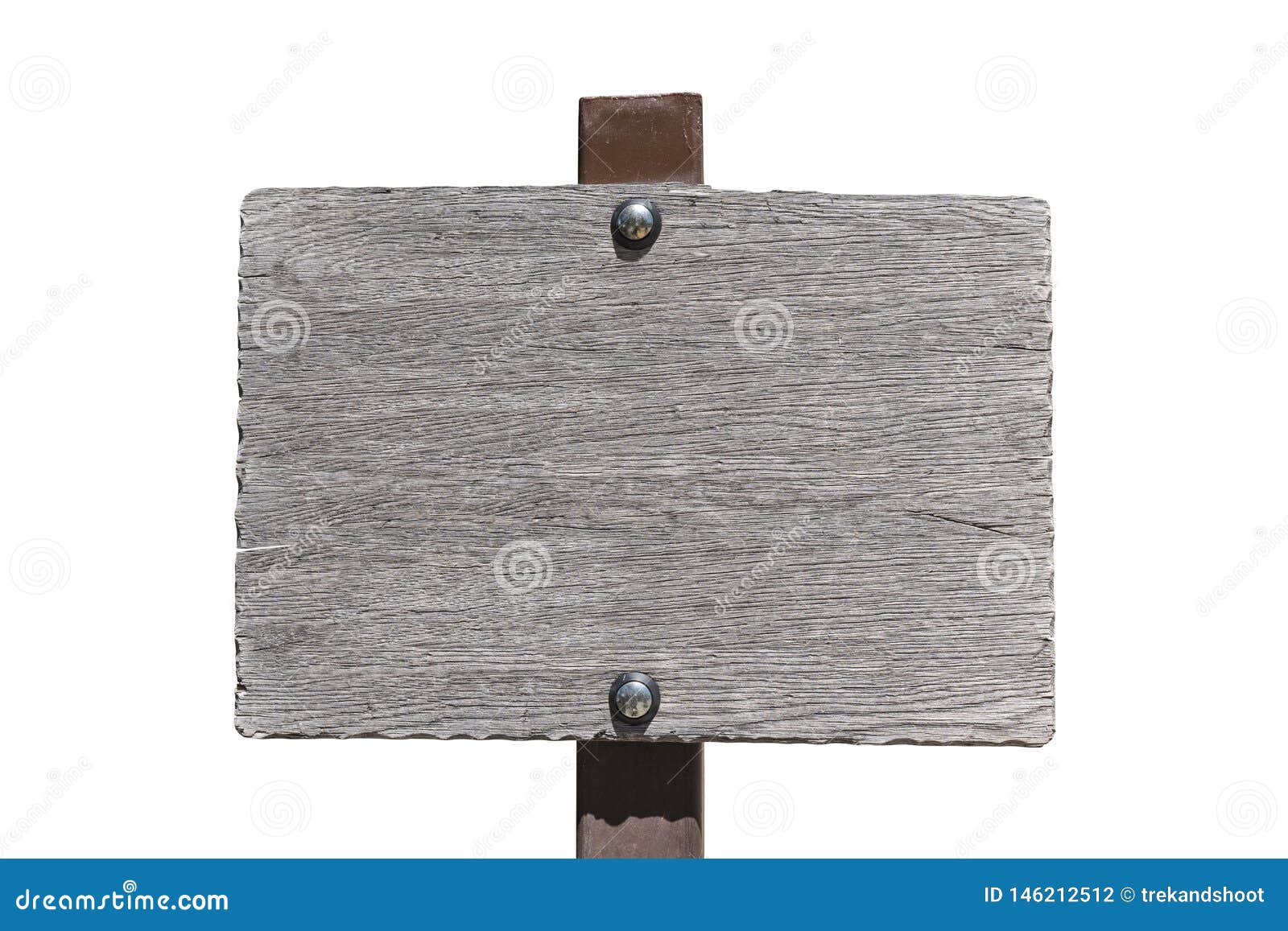 Blank Rustic Wood Sign Isolated on White Stock Photo - Image of wooden ...