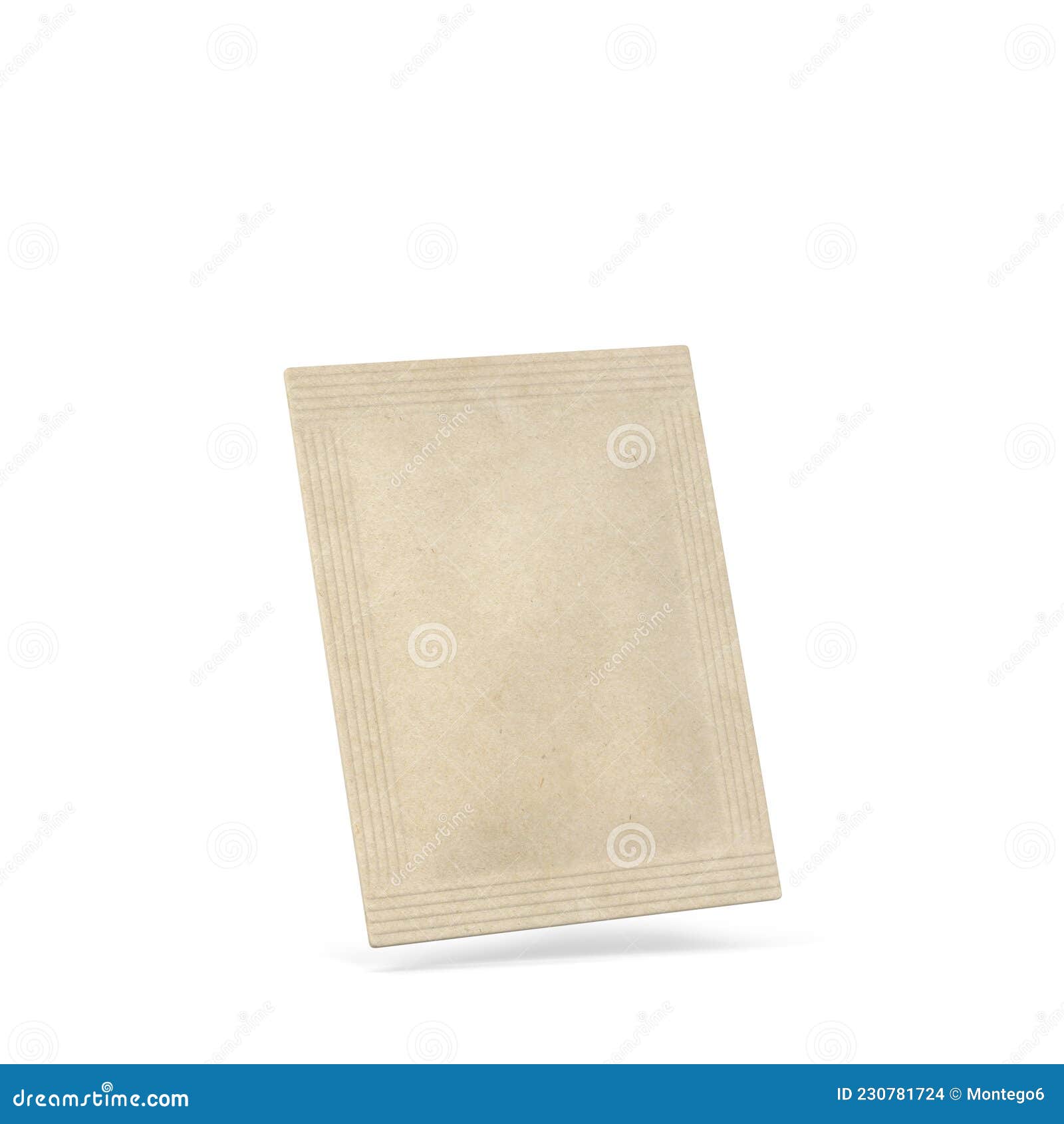 Blank Sachet Packaging Mockup Stock Illustration - Illustration of ...