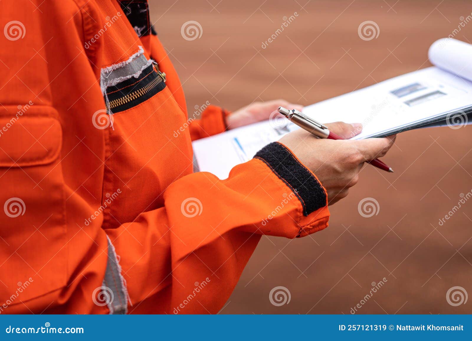 A Blank Safety Checklist Form On Safety Officer Hand. Royalty-Free ...