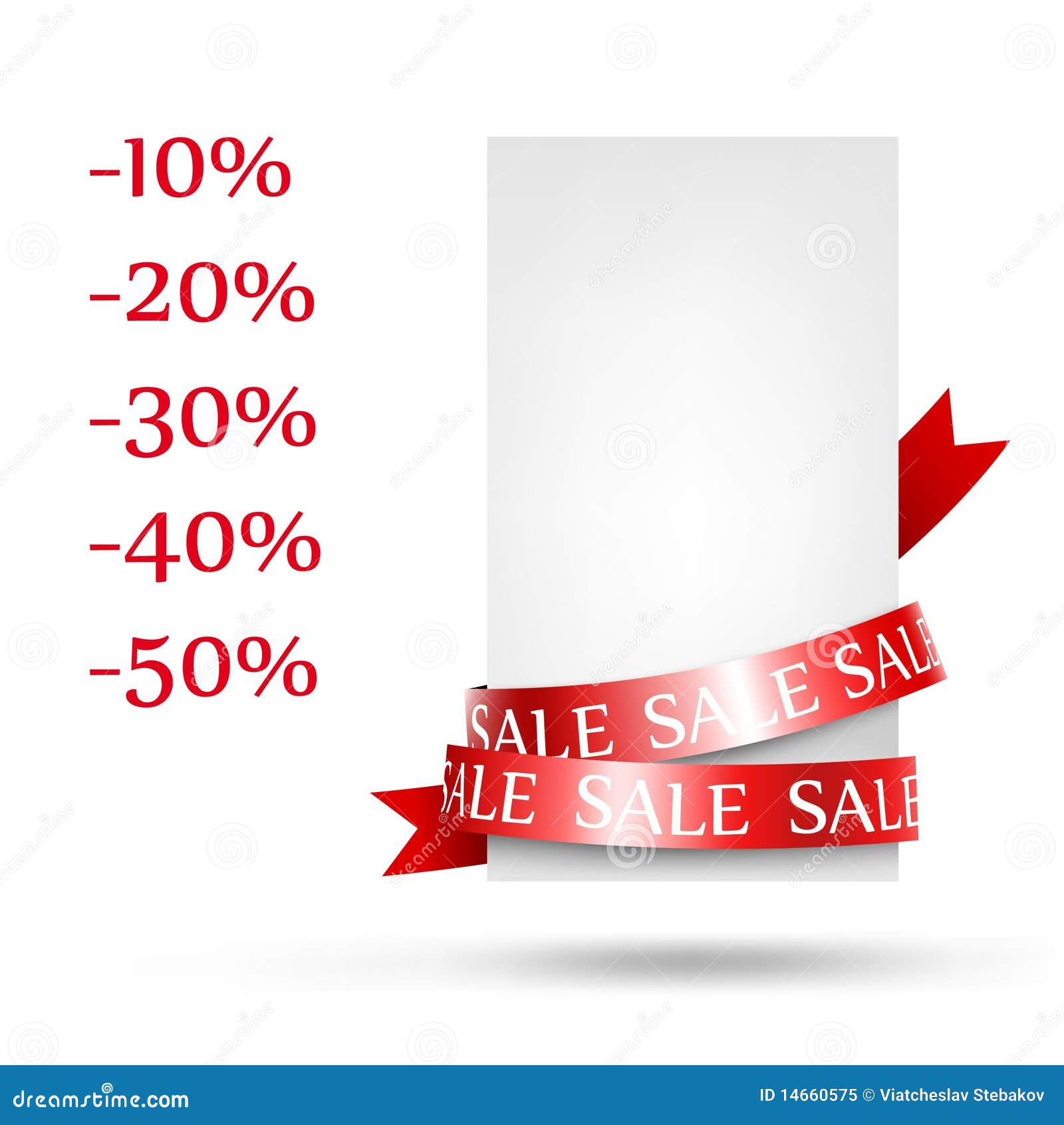 Blank sale tag stock vector. Illustration of blank, special - 14660575