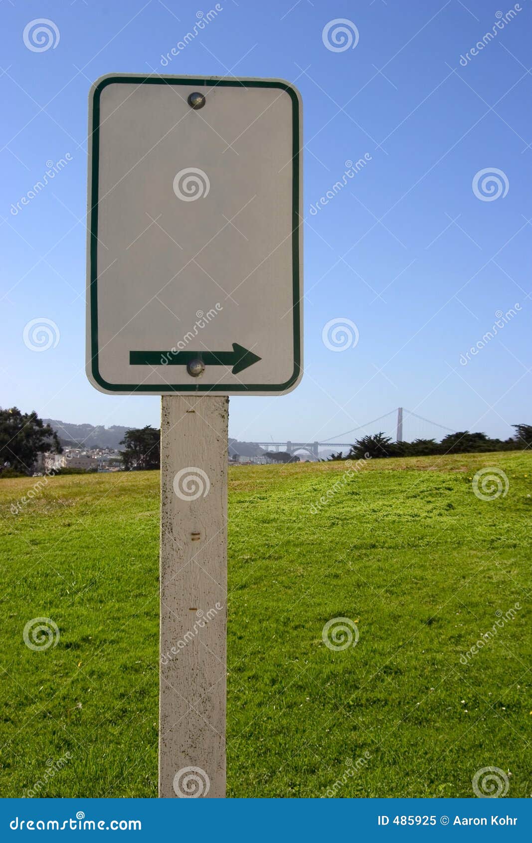 Blank Scenic Sign stock image. Image of message, green - 485925