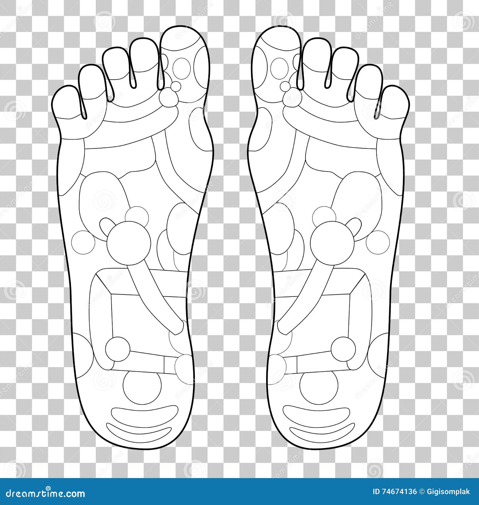 Blank Scheme of Acupuncture - Traditional Alternative Heal Stock Vector ...