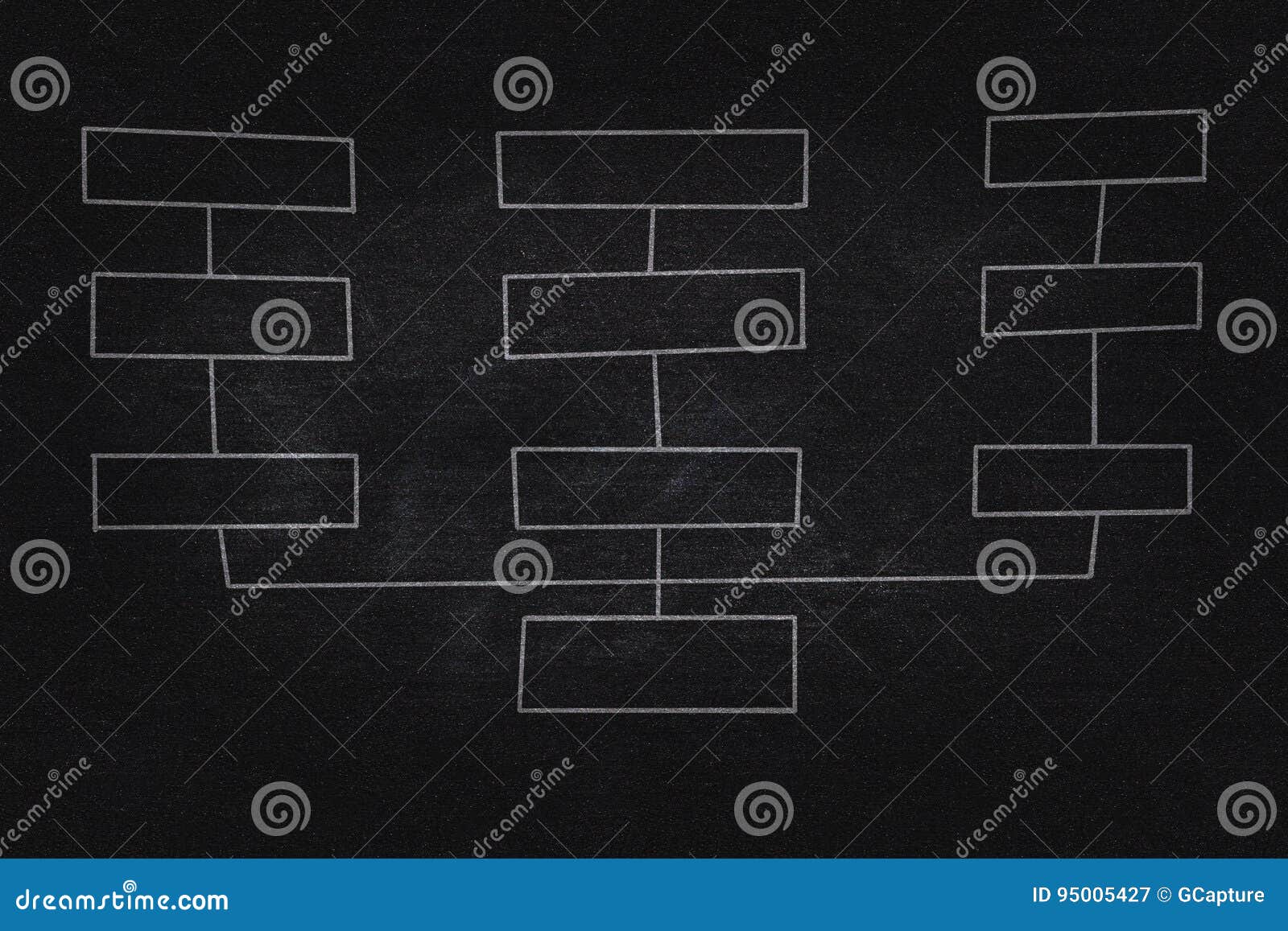 Blank Scheme or Chart Template on Chalckboard Stock Image - Image of ...