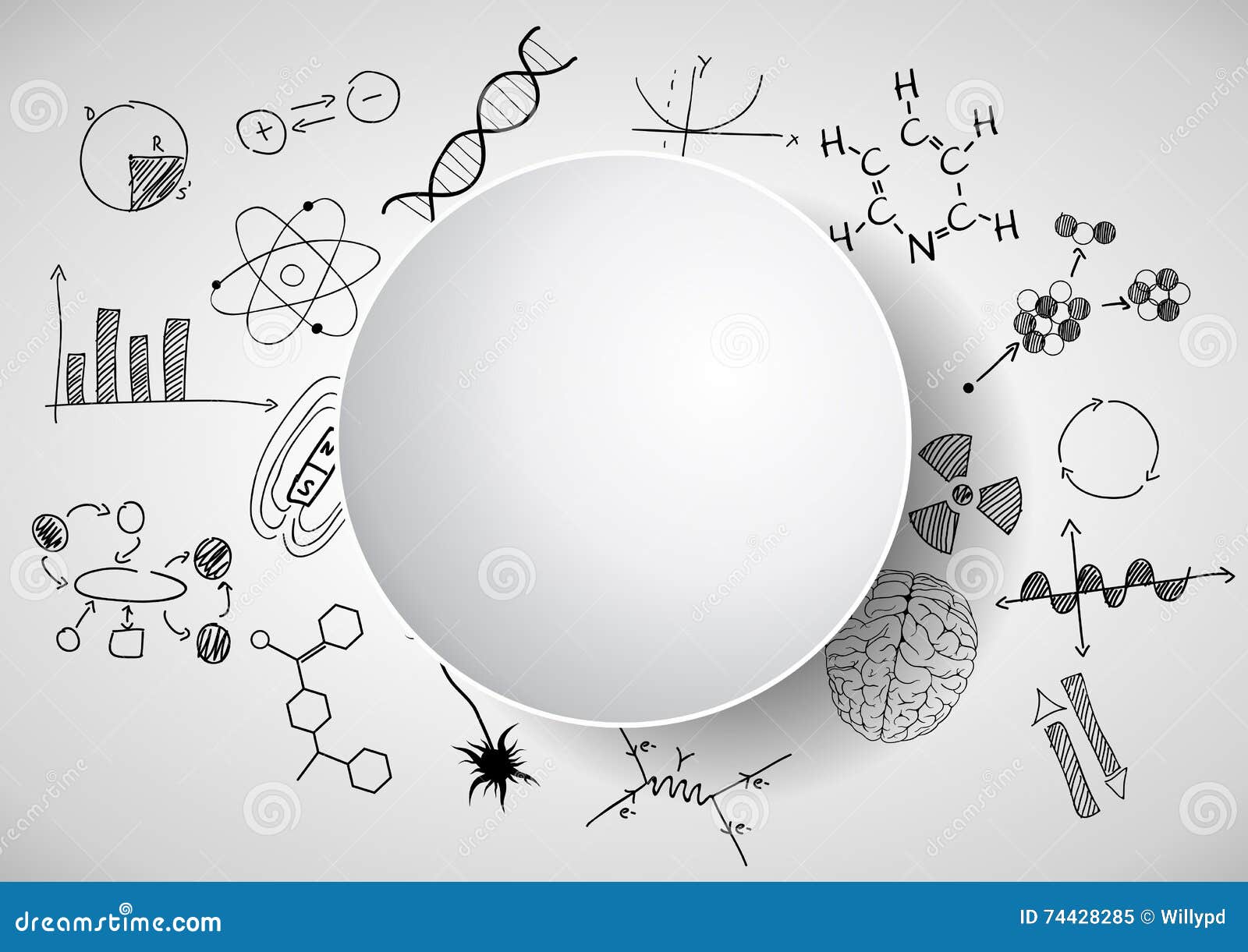 Blank Science Signs Cartoon Vector | CartoonDealer.com #74428285