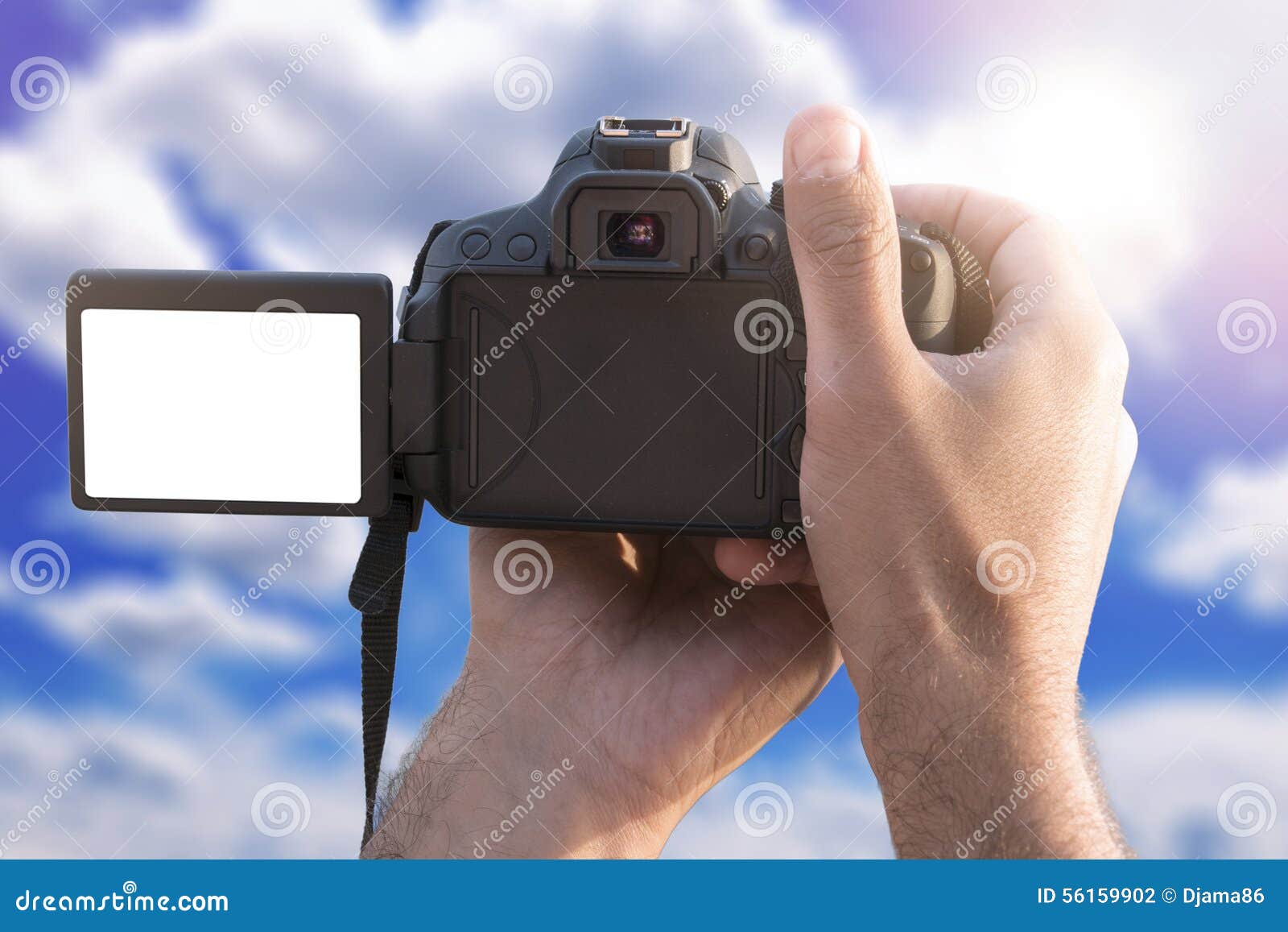 Blank screen on camera stock photo. Image of human, equipment - 56159902