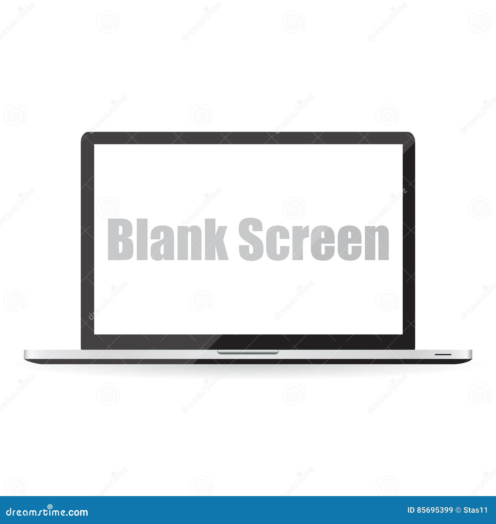 Blank Screen of Laptop. Vector Illustration EPS10 Stock Vector ...