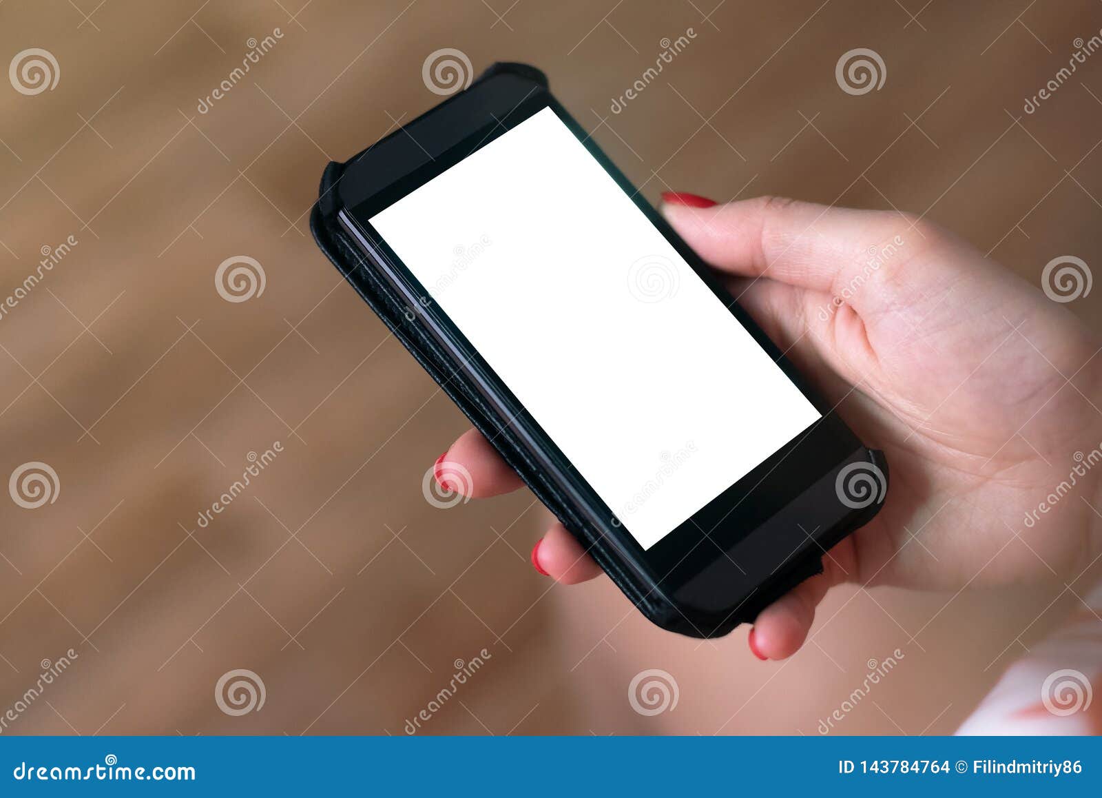 Blank screen mobile phone. stock photo. Image of mobile - 143784764