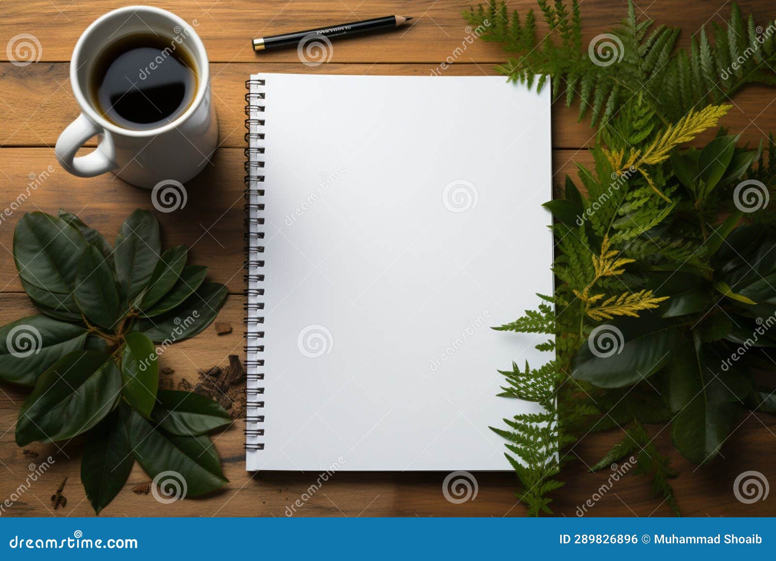 Blank Screen Notebook Mockup in a Realistic Black Frame for ...