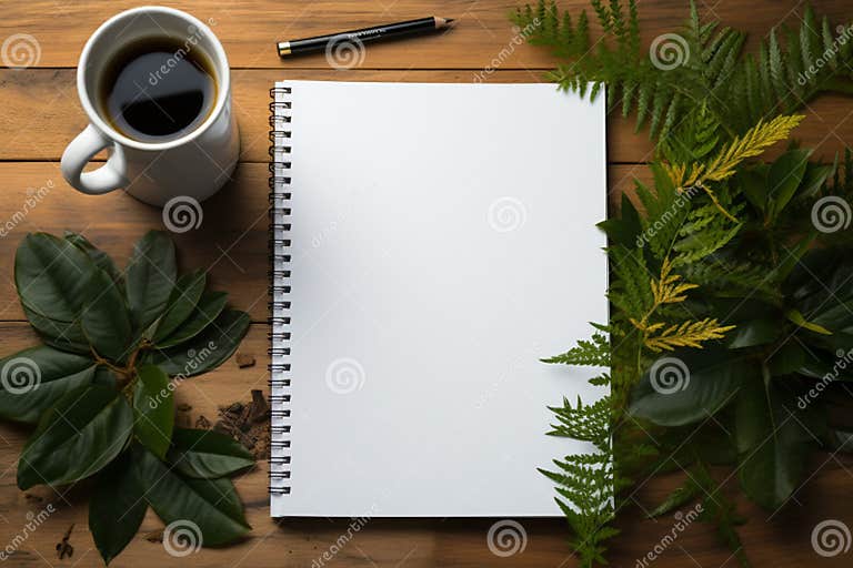 Blank Screen Notebook Mockup in a Realistic Black Frame for ...
