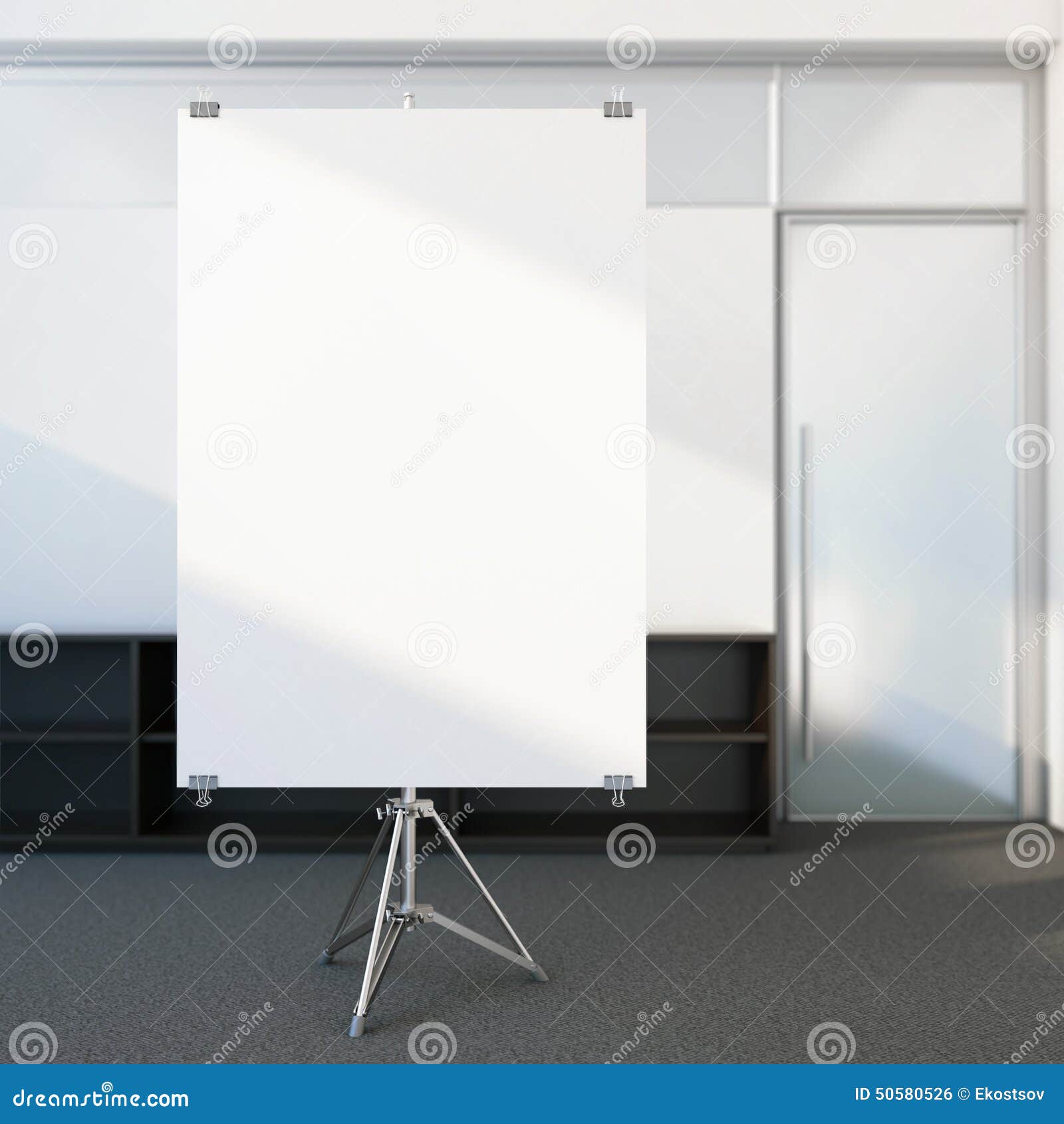 Blank screen in the office stock illustration. Illustration of business ...