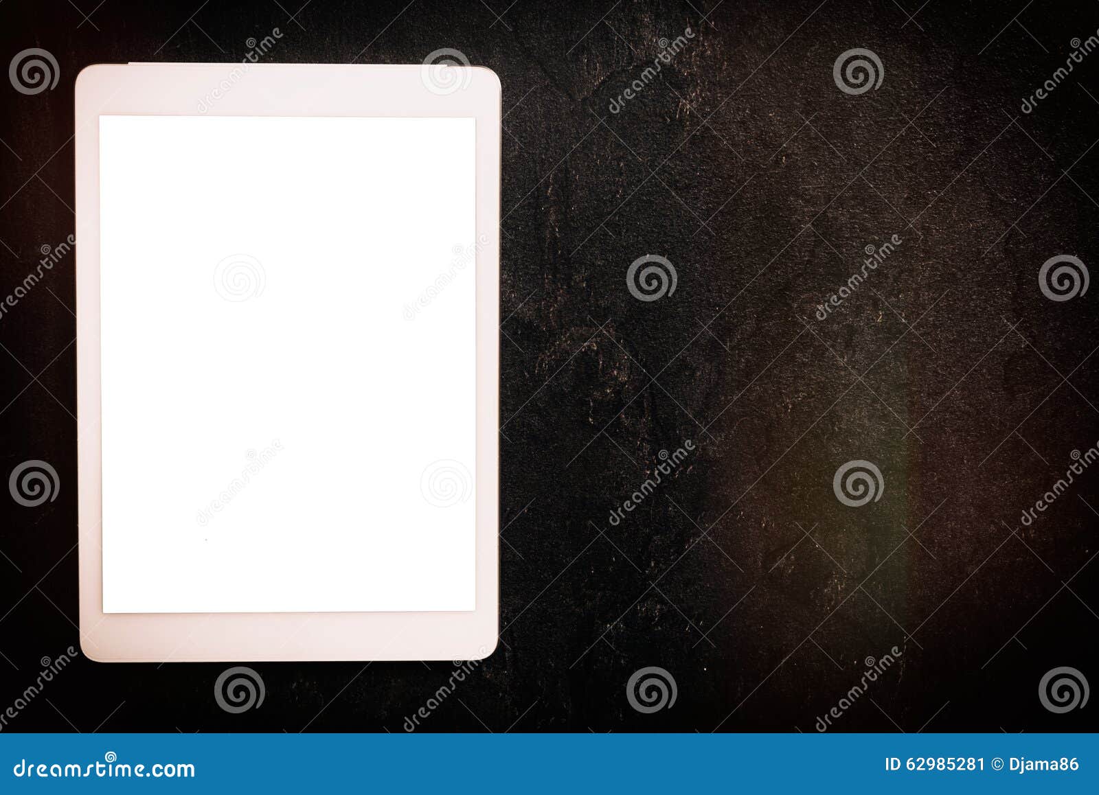Blank screen tablet stock image. Image of copy, display - 62985281