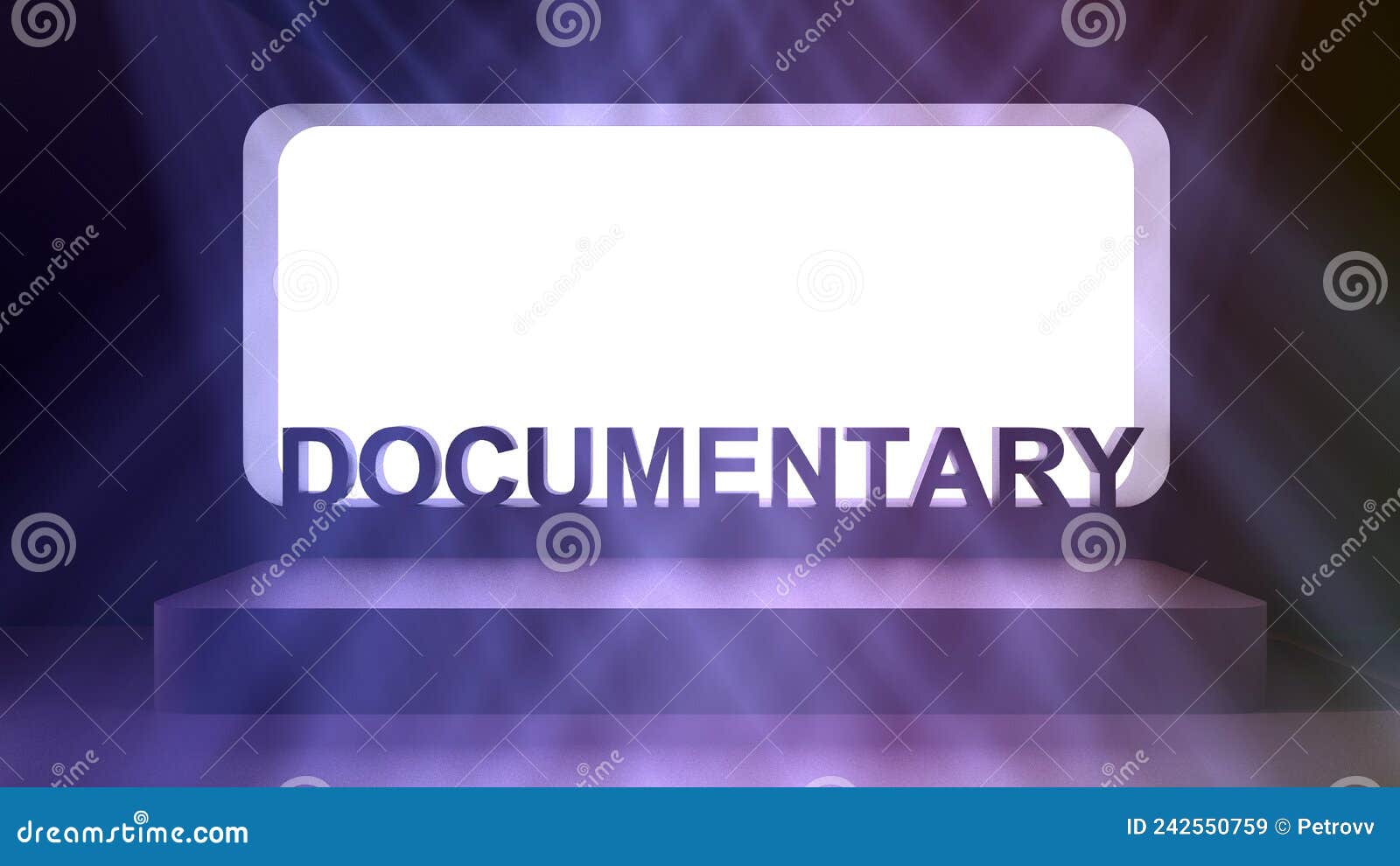 Blank Screen With Word Documentary Royalty-Free Stock Photo ...