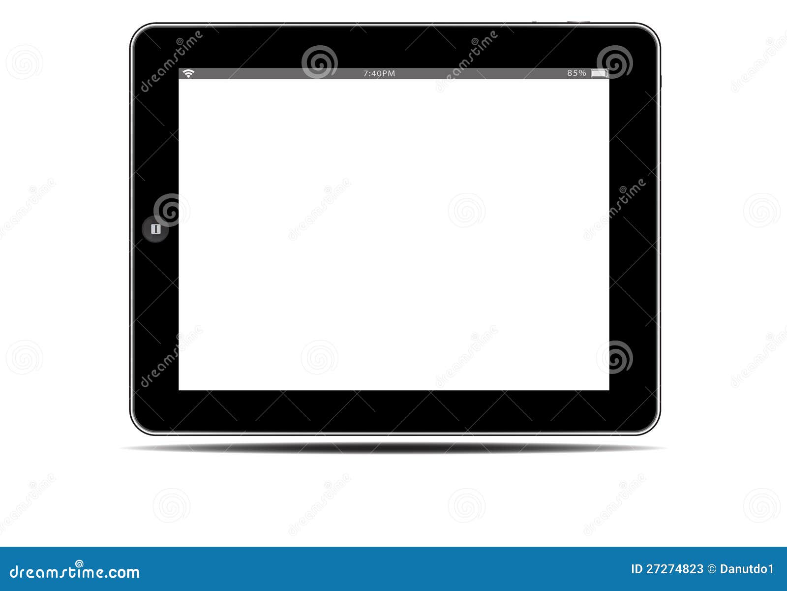 Blank Screens Black Tablets Pc Horizontal Stock Image - Image of empty ...