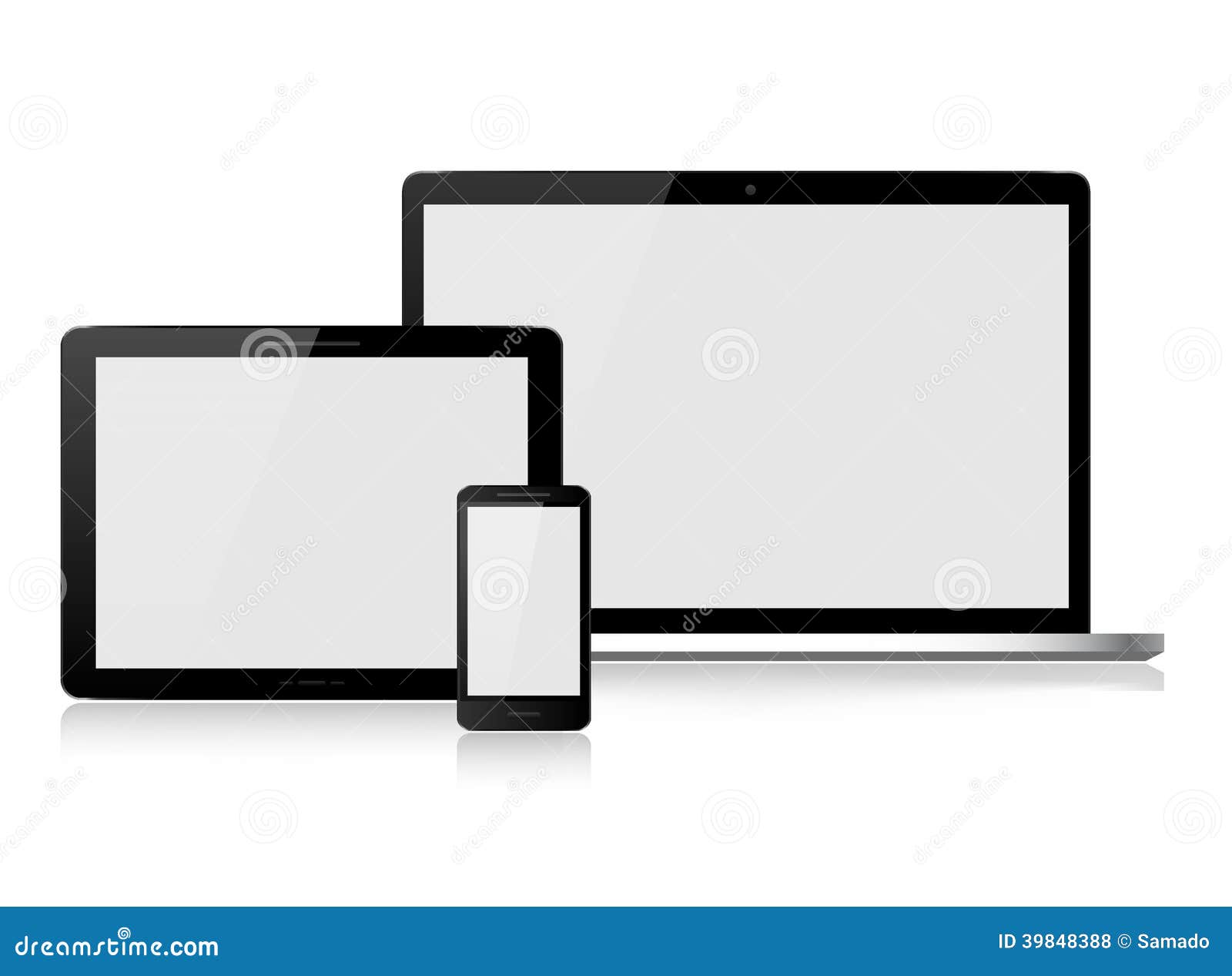 Blank Screens Device Set 02 Stock Vector - Illustration of touch ...