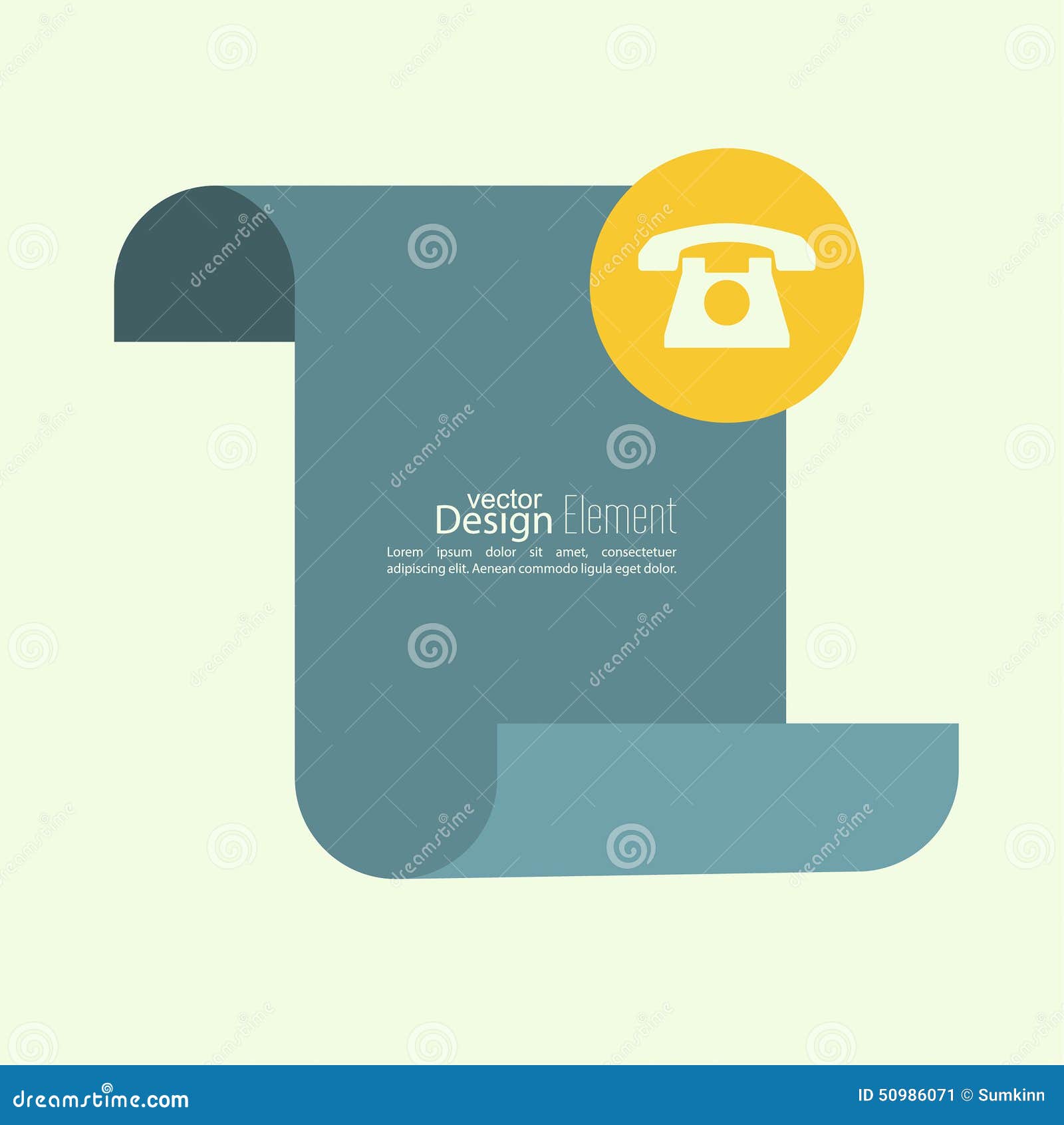 Blank scroll stock vector. Illustration of operator, headphone - 50986071