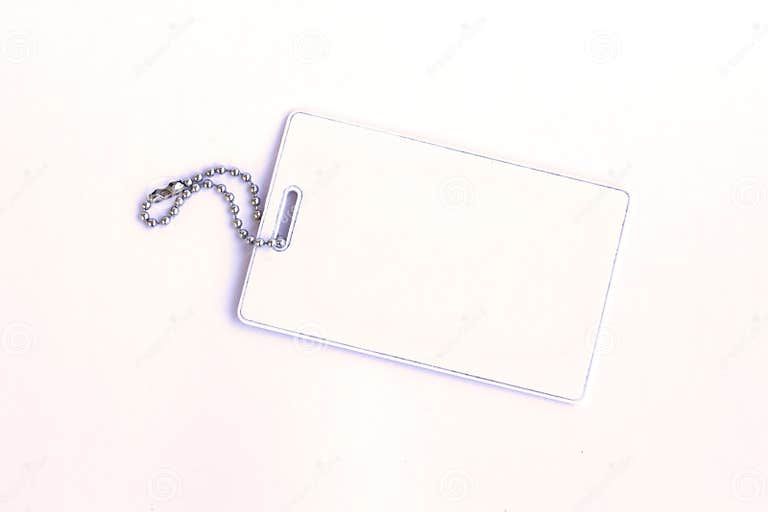 Blank Security Card Isolated on White Stock Image - Image of contact ...