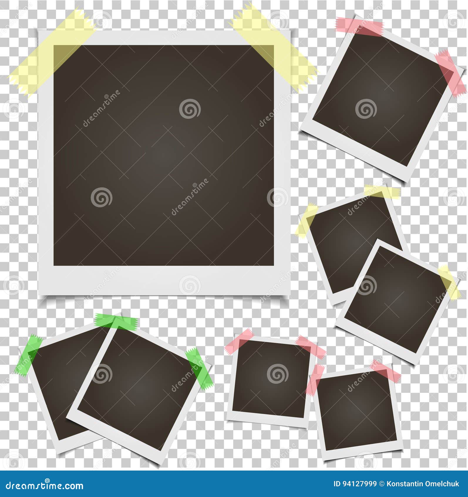 Blank Set Photo Polaroid Frame on Transparent Background Stock Vector ... Blank Set Photo Polaroid Frame on Transparent Background Stock Vector ...