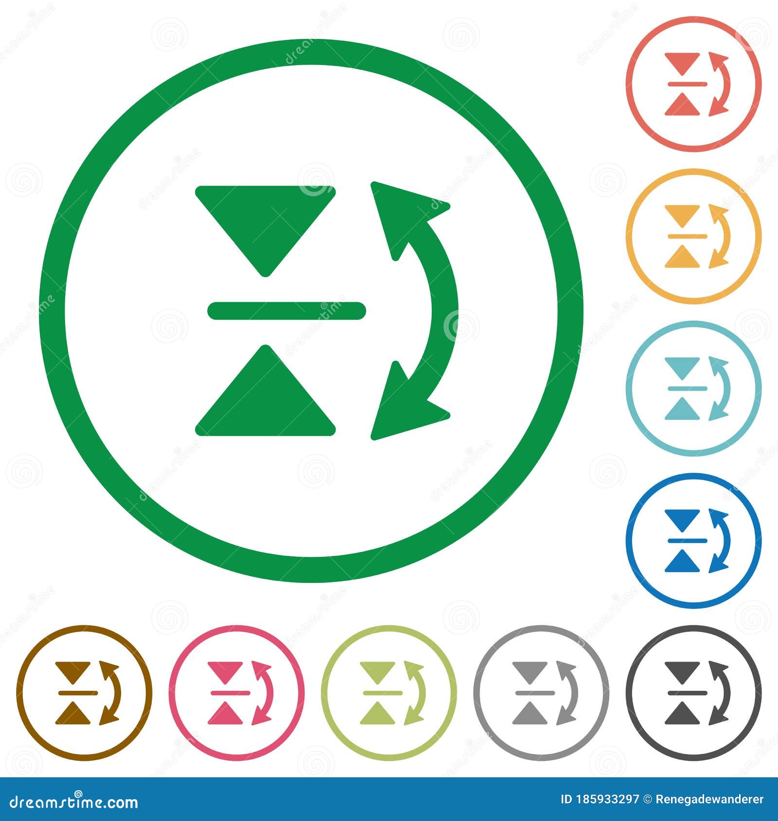 Vertical Flip Vector Icon Isolated On White Background. Outline, Thin ...