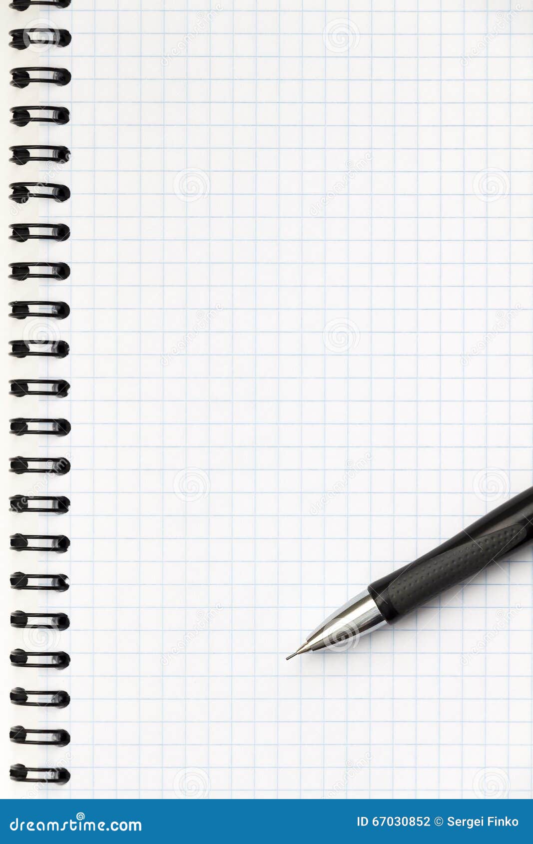 Blank sheet of notebook stock photo. Image of copy, list - 67030852