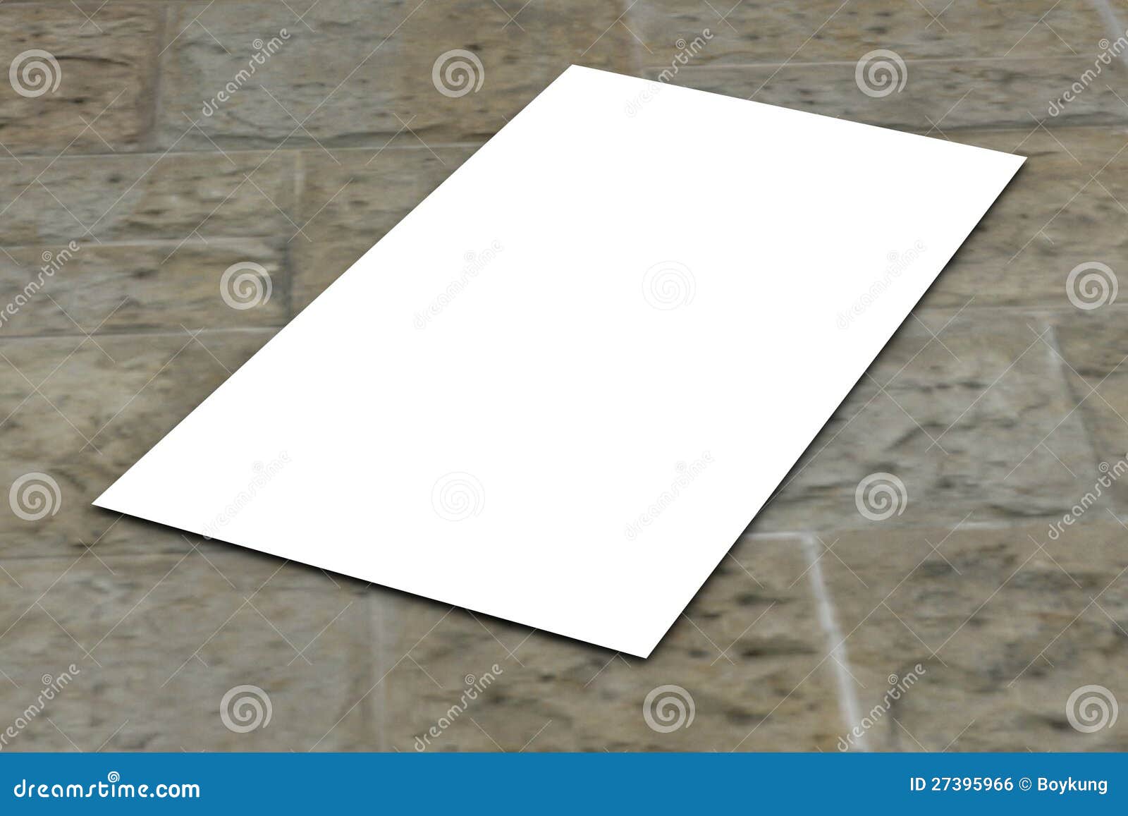 Blank sheet of paper stock illustration. Illustration of piece - 27395966