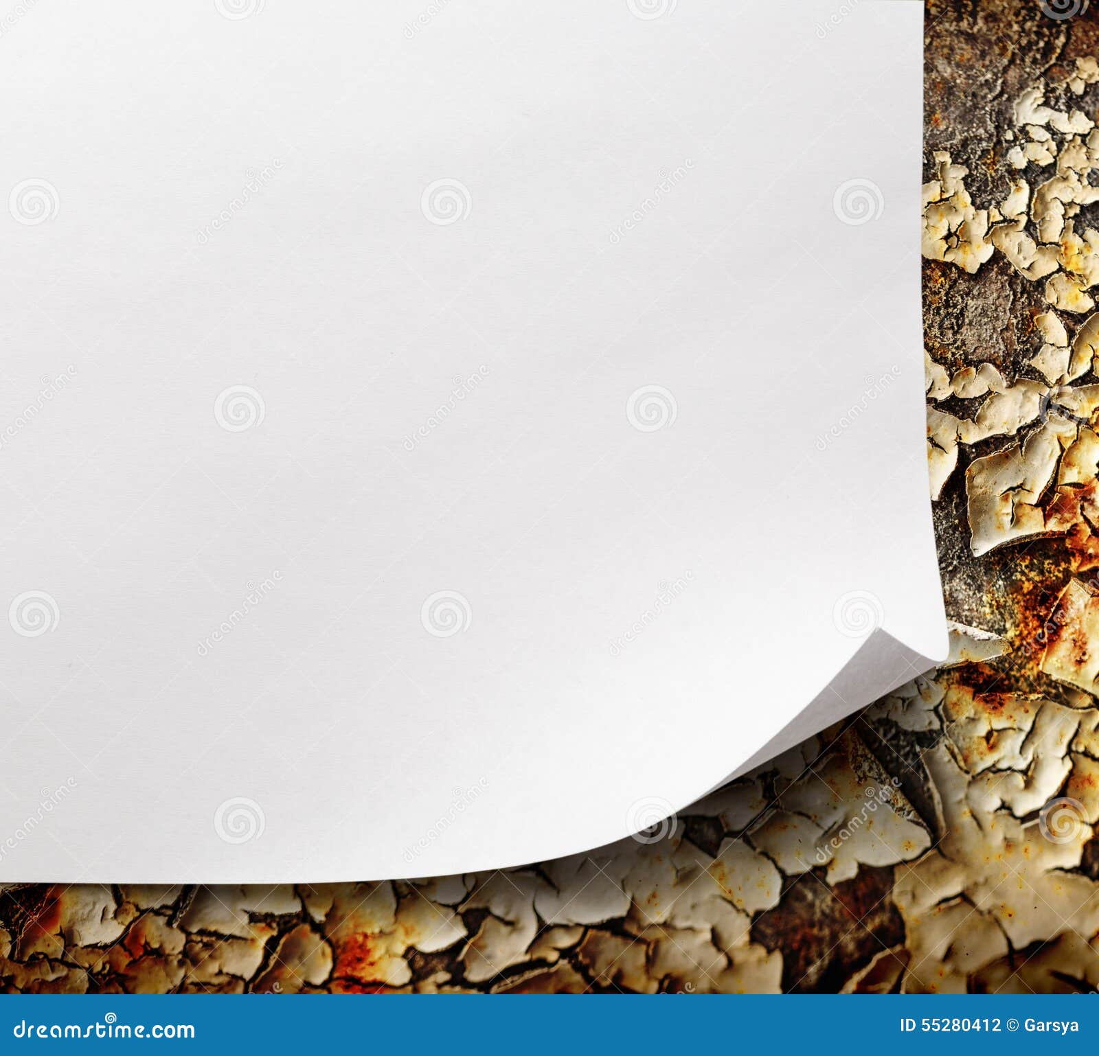 Blank sheet of paper stock photo. Image of design, pattern - 55280412
